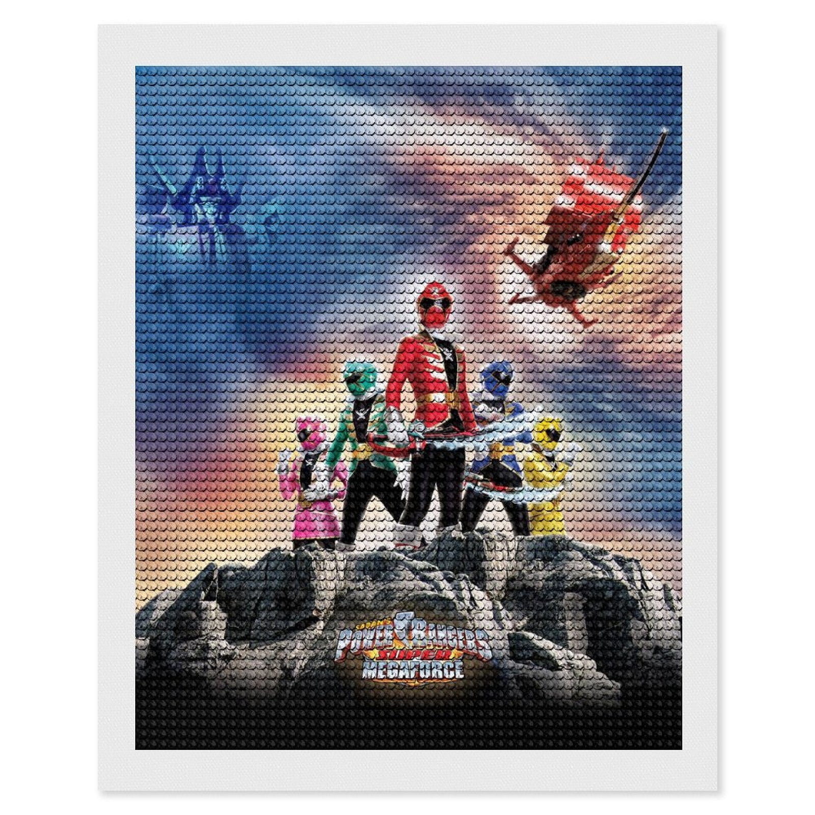 Power Rangers Diamond Art Kits for Adults Beginners Round 5D Paint with ...