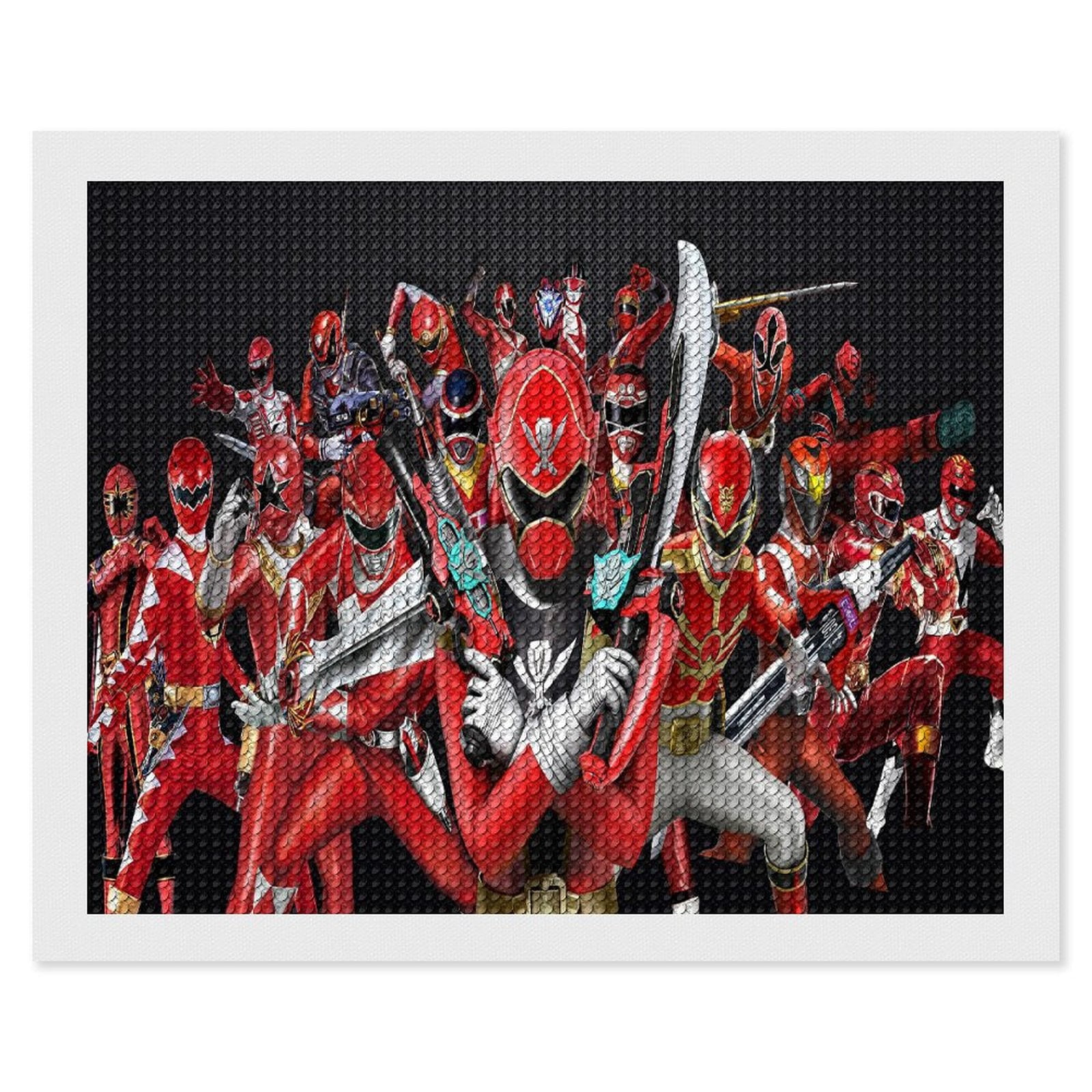 Power Rangers Diamond Art Kits for Adults Beginners Round 5D Paint with ...
