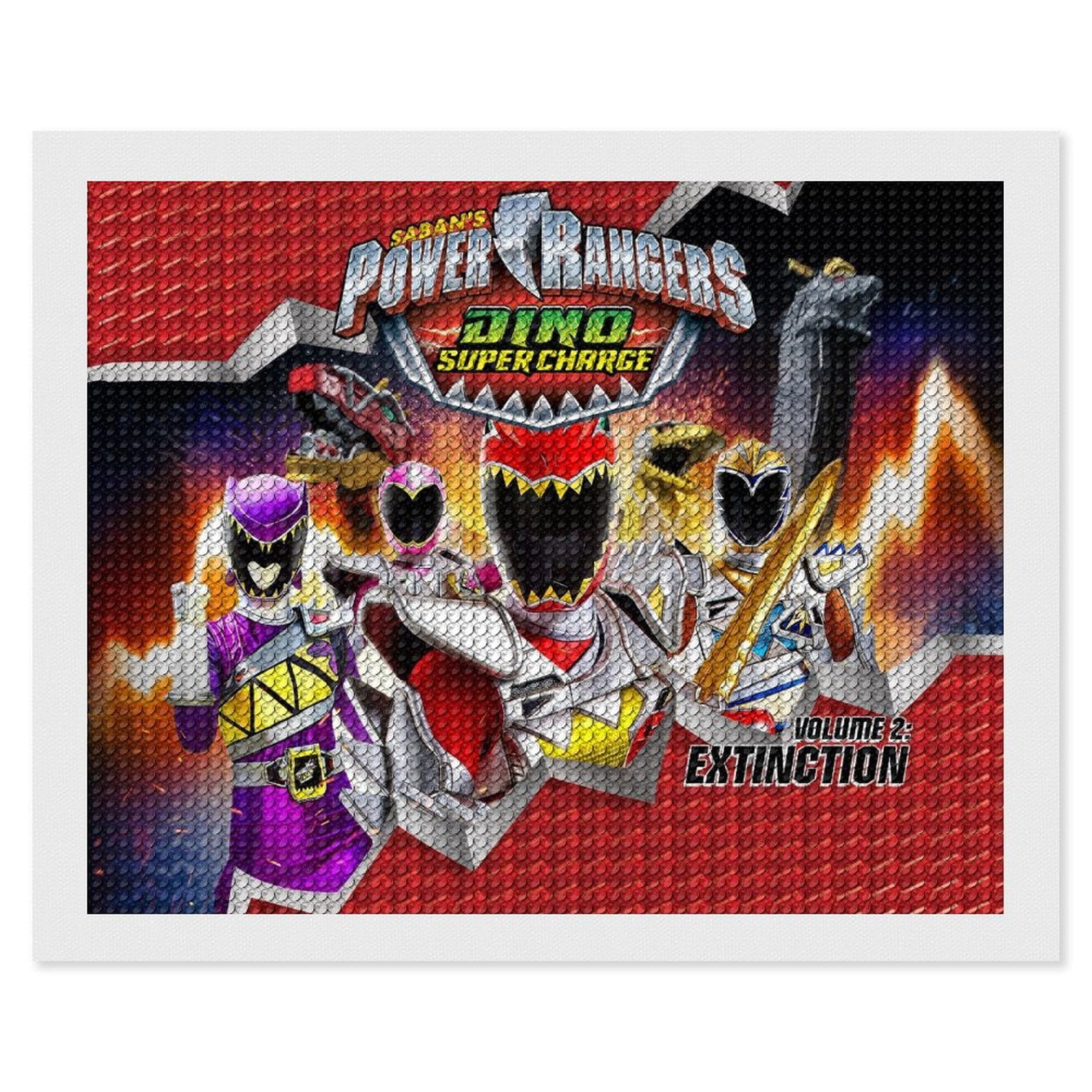 Power Rangers Diamond Art Kits for Adults Beginners Round 5D Paint with ...