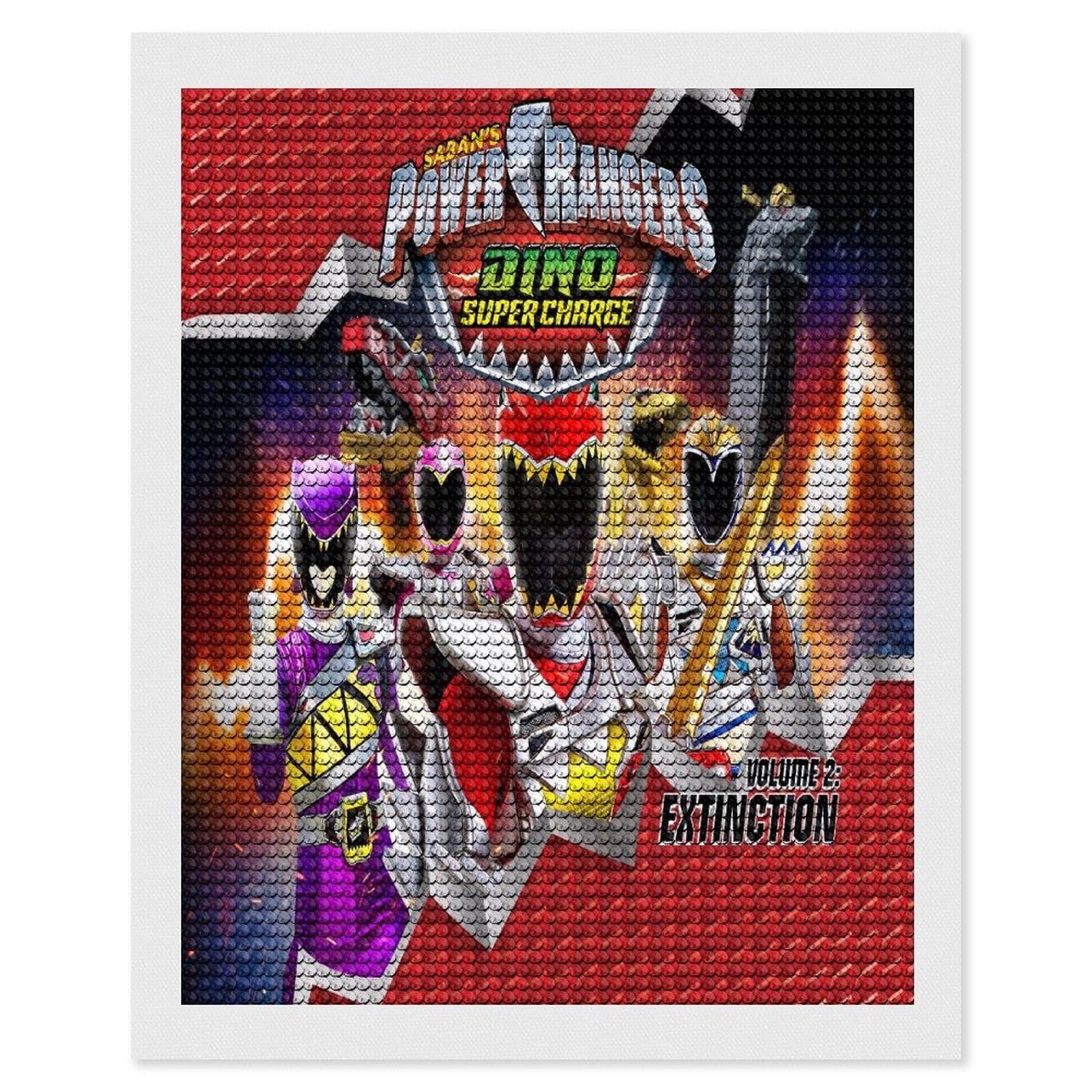 Power Rangers Diamond Art Kits for Adults, Diamond Art Gem Art Painting ...