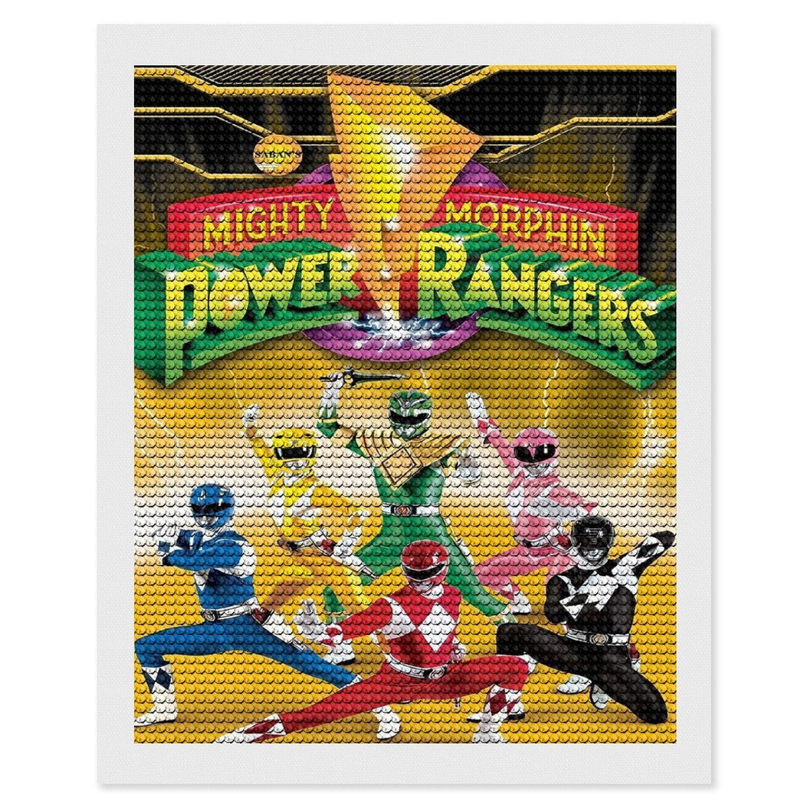 Power Rangers Diamond Art Kits for Adults, Diamond Art Gem Art Painting ...