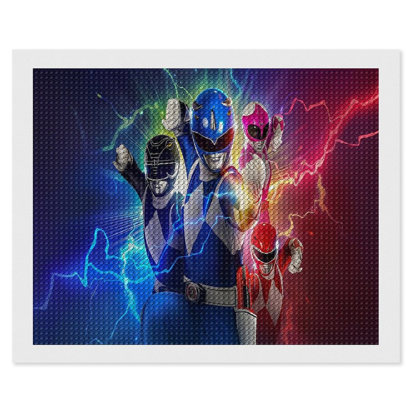 Power Rangers Diamond Art Kits for Adults, Diamond Art Gem Art Painting ...