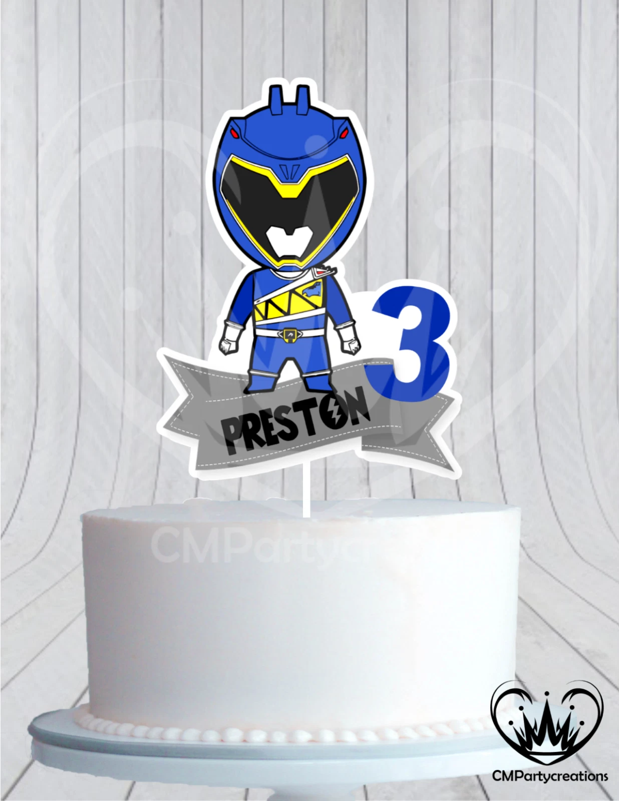 Power Rangers Dino Charge Cake Topper Digtial File Only - Walmart.com
