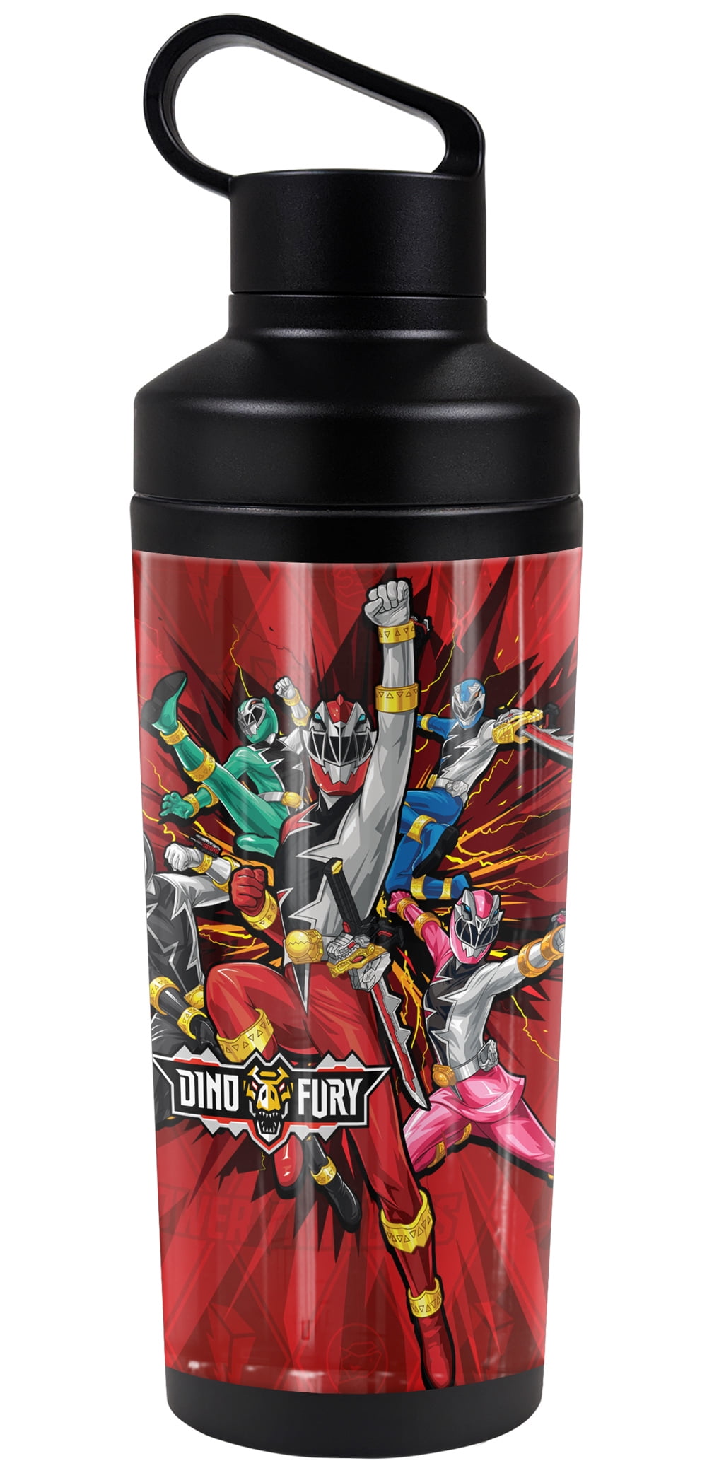 Power Rangers: Dino Fury Official Group Attack 18 oz Insulated Water ...
