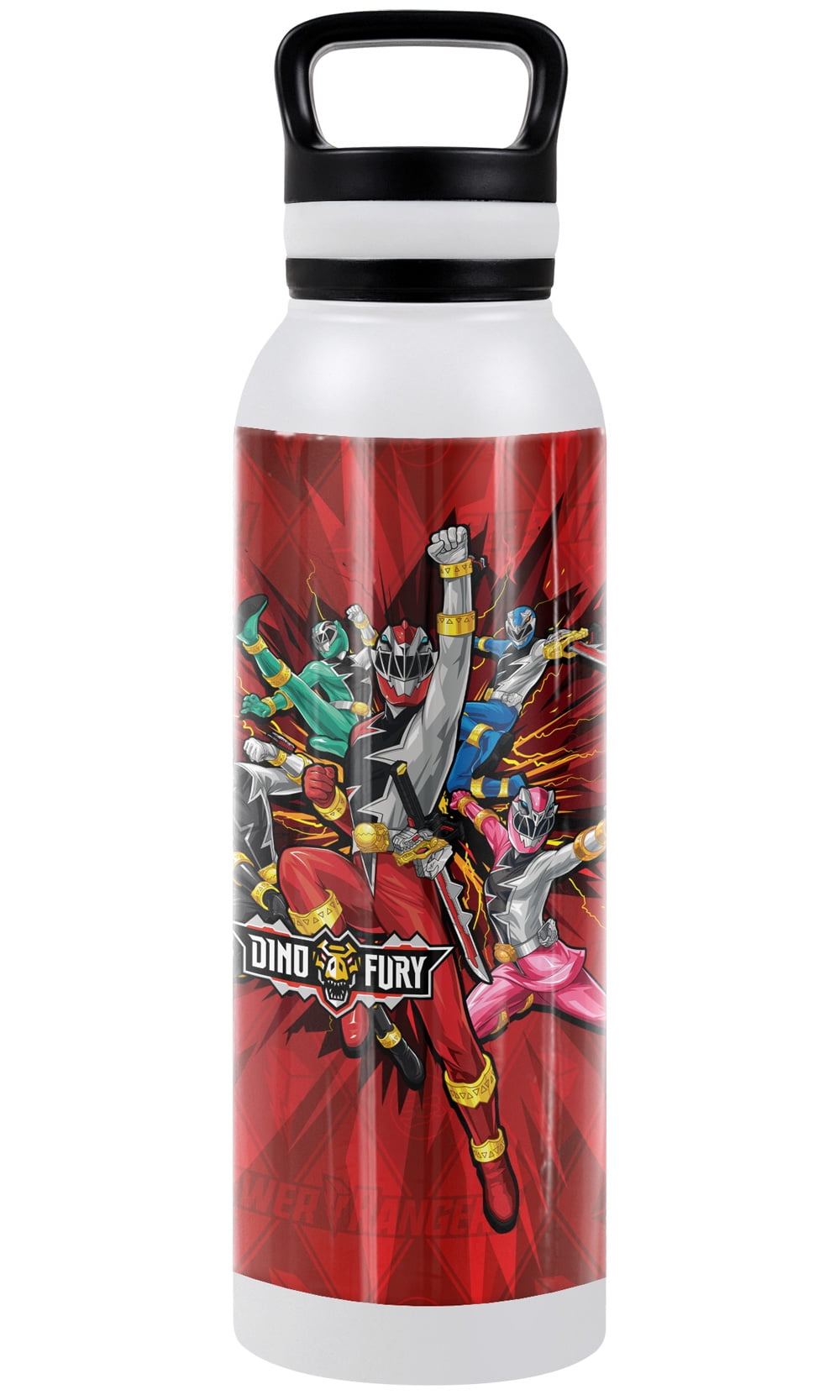Power Rangers: Dino Fury Official Group Attack 24 oz Insulated Canteen ...