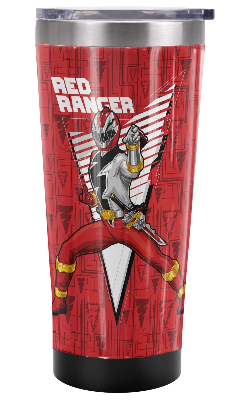 Power Rangers: Dino Fury Official Red Ranger Character 20 oz Travel ...