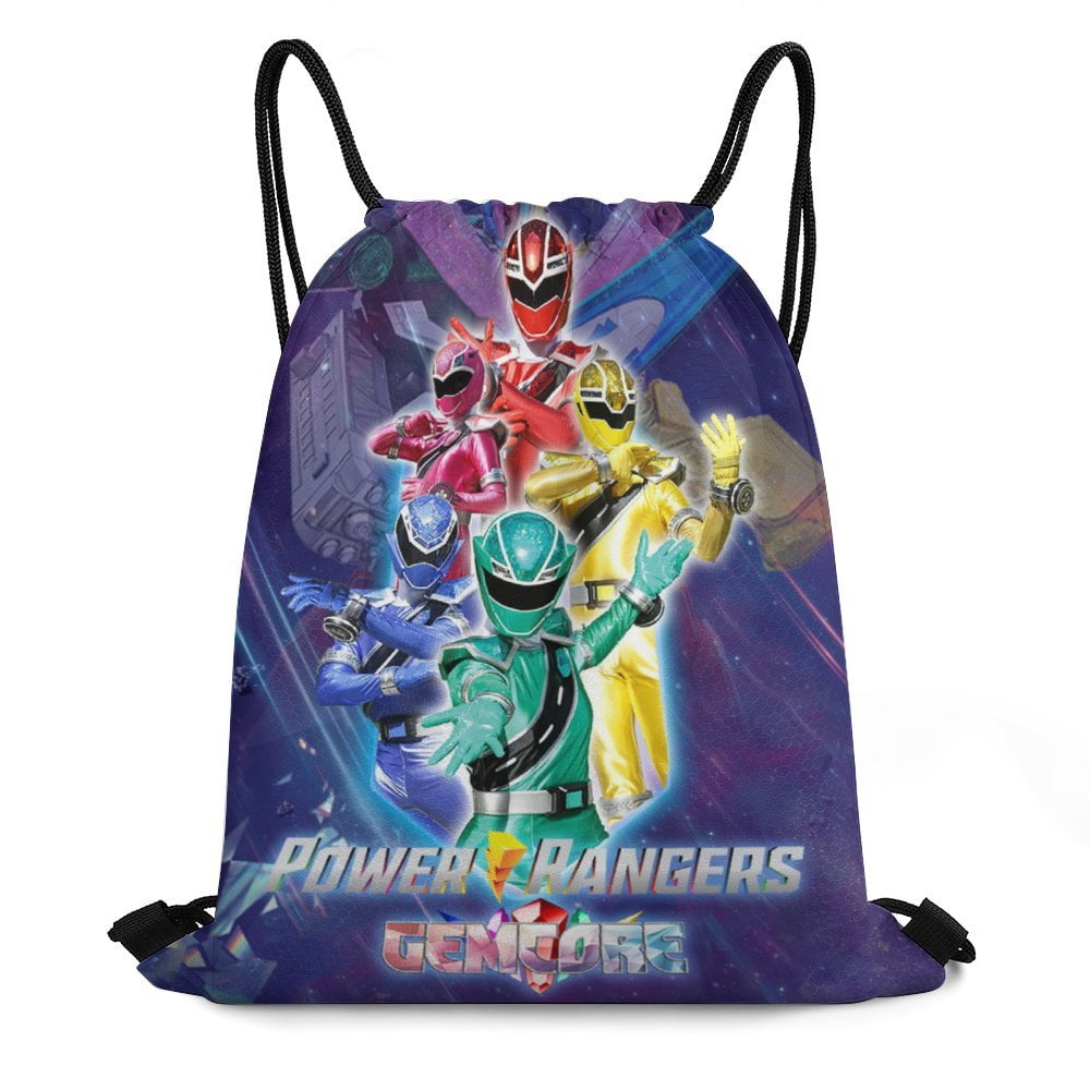 Power Rangers Drawstring Bag Gym Bag Water Resistant Sackpack Sports Beach Backpack for Men ...
