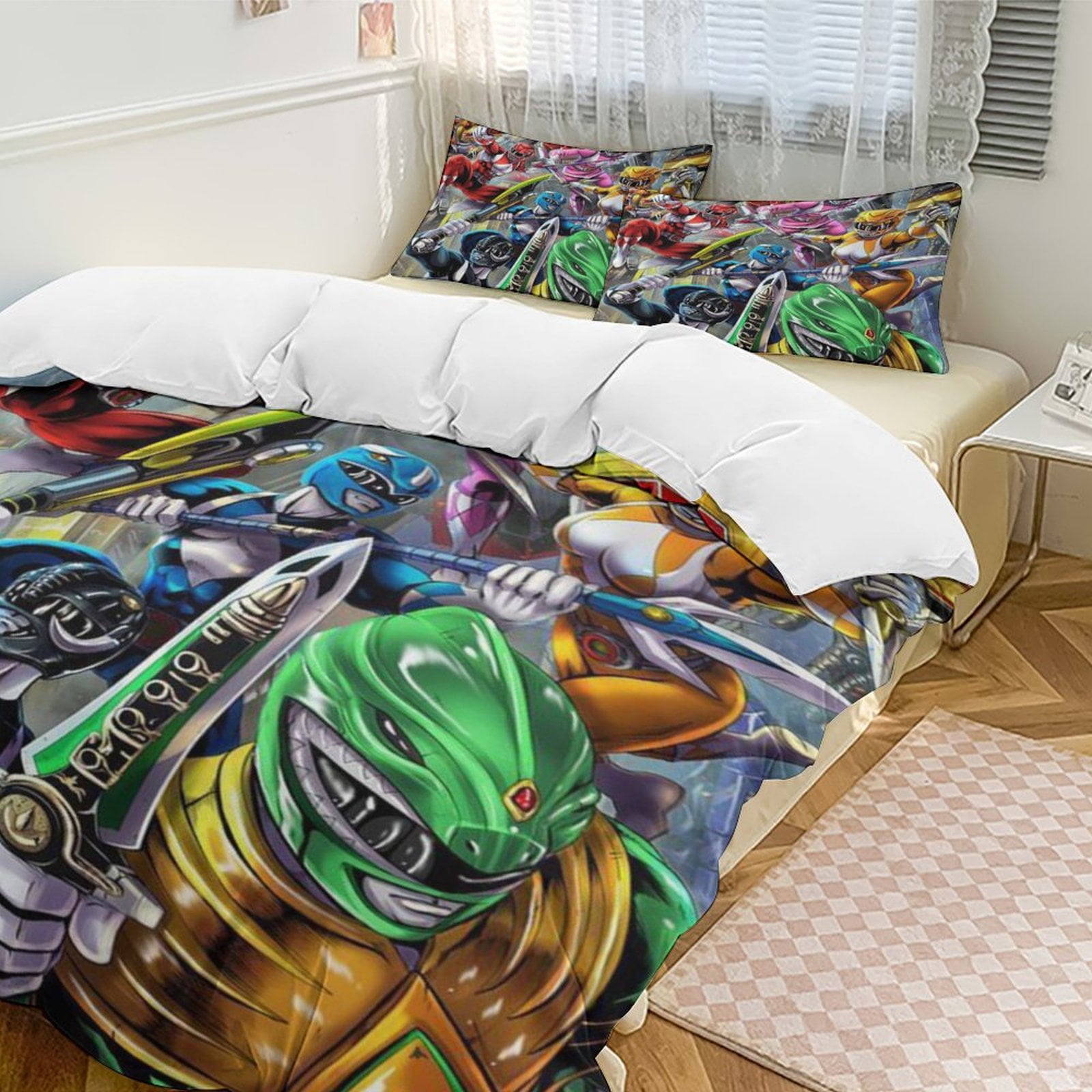 Power Rangers Duvet Cover Set 3D Printed Bedding Set Ultra Soft and ...