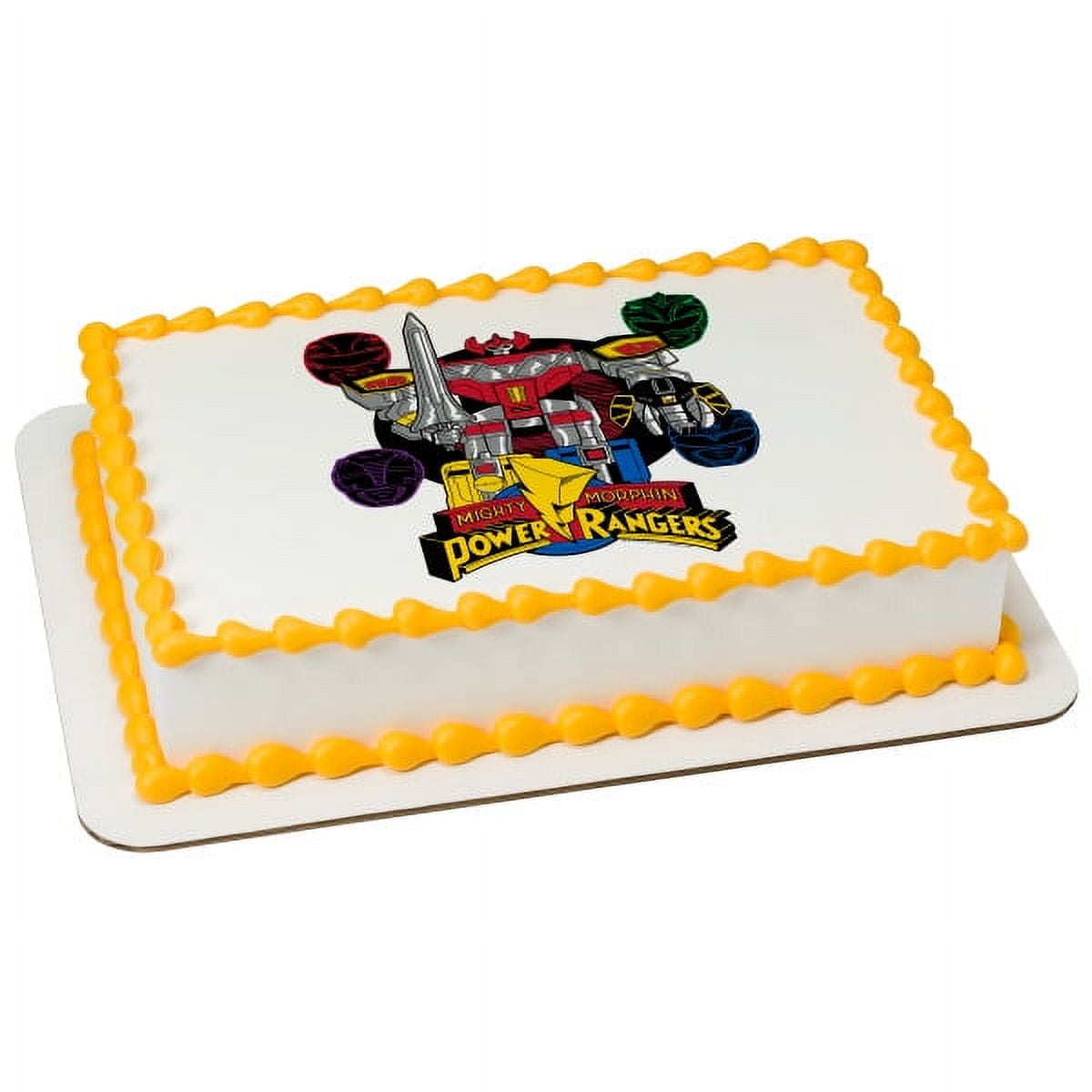 Power Rangers Edible Cake Topper or Cupcake Topper Decorations (7.5"x10 ...