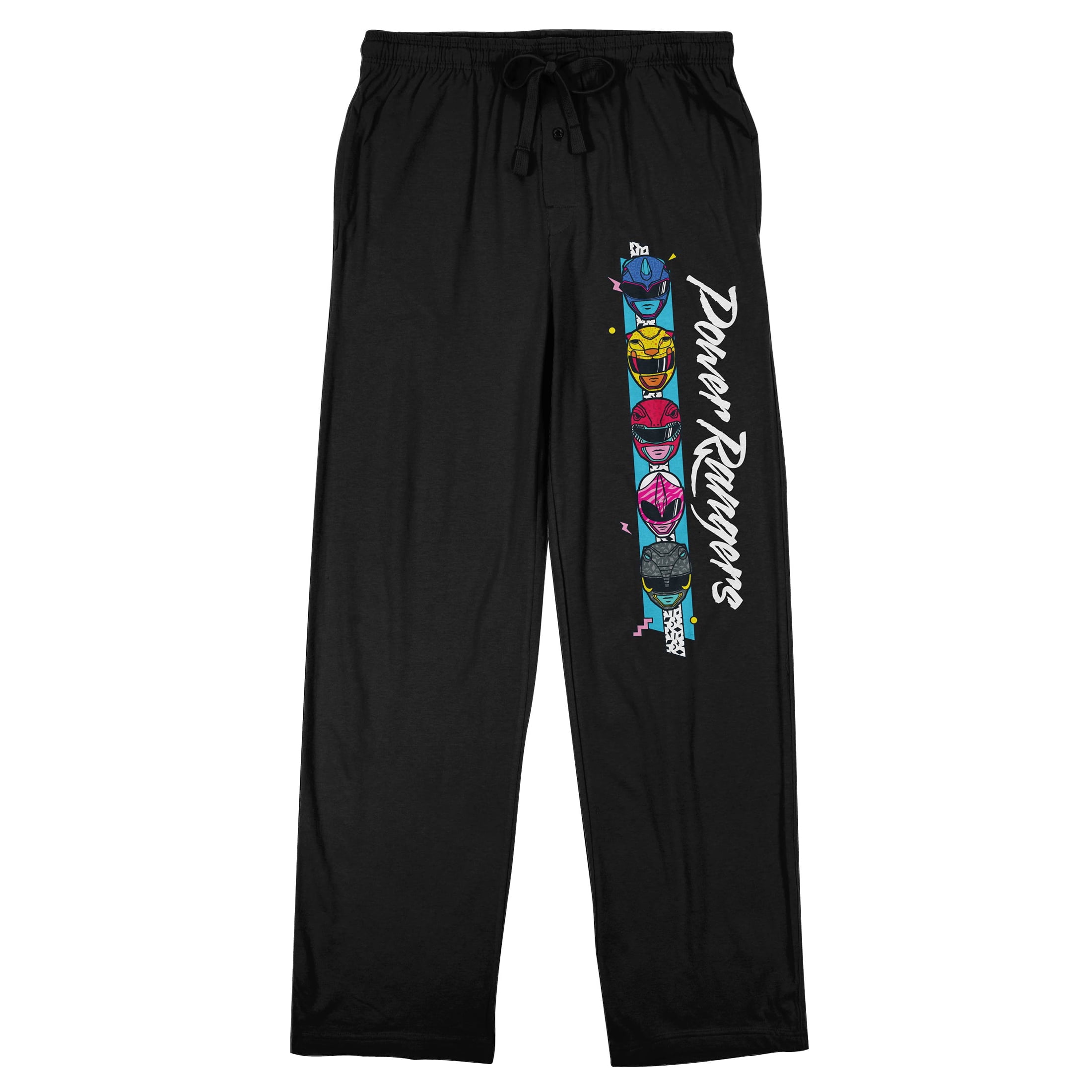 Power Rangers Faces Men's Black Sleep Pajama Pants - Walmart.com