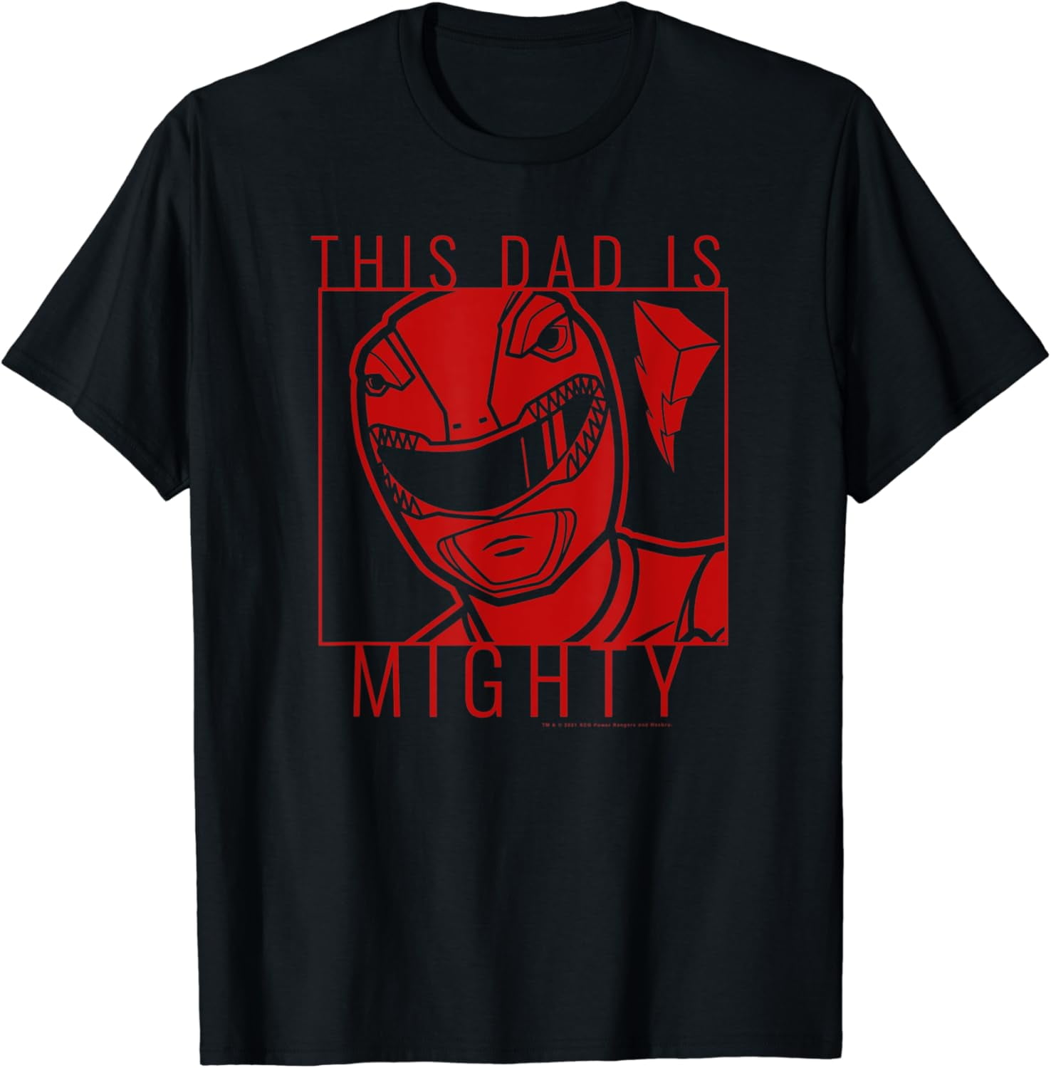 Power Rangers Father'S Day Red Ranger This Dad Is Mighty T-Shirt Unisex ...