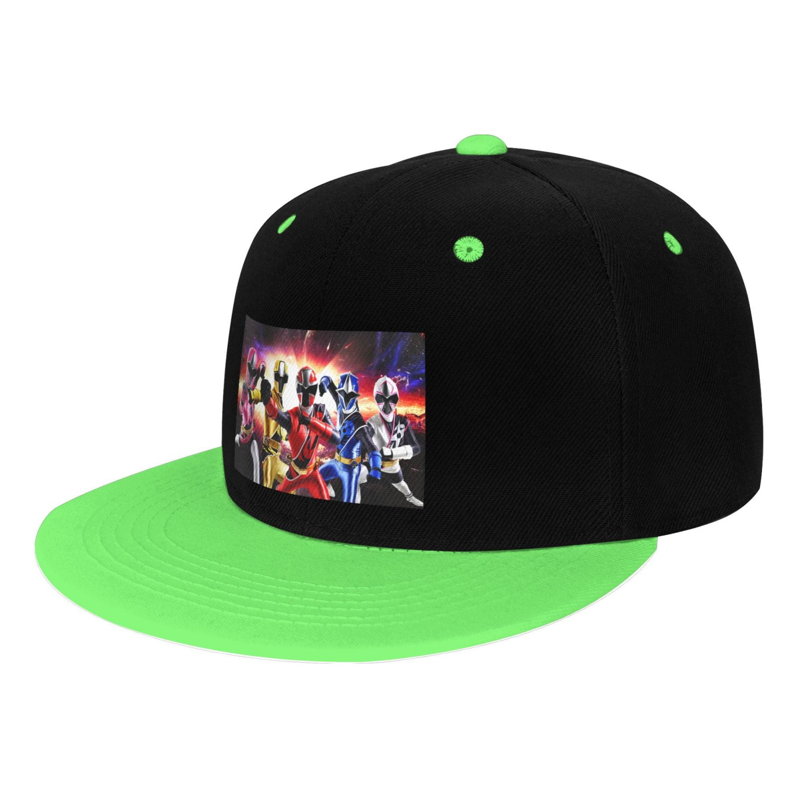 Power Rangers Flat Brim Hat Baseball Hip-hop Dad Hat Women Men ...