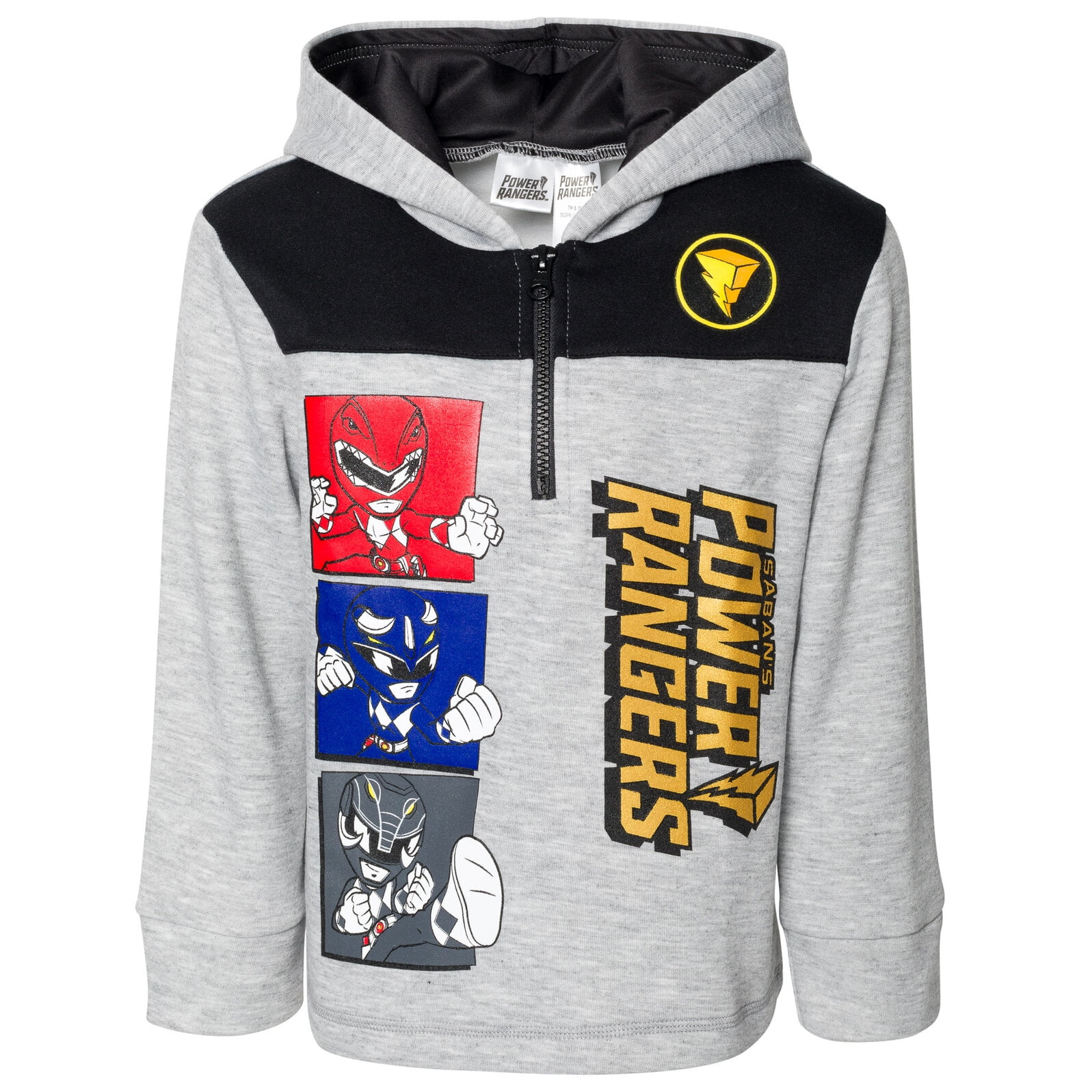 Power Rangers Fleece Half Zip Hoodie Toddler to Big Kid - Walmart.com