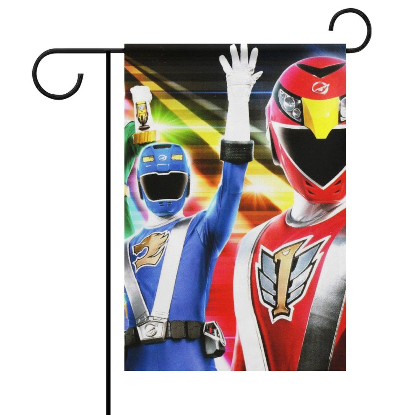 Power Rangers Garden Banner - Double-Sided House Outdoor Flag for Yard ...