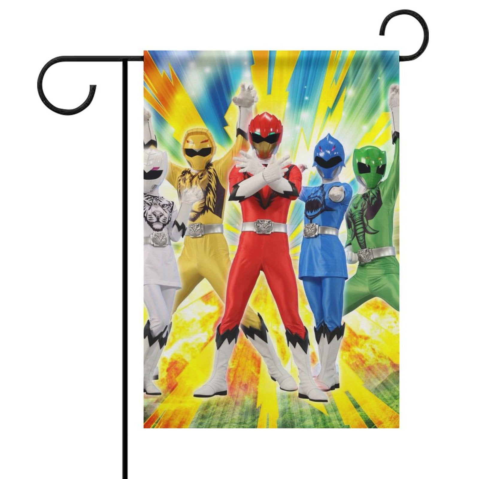 Power Rangers Garden Banner - Double-Sided House Outdoor Flag for Yard ...
