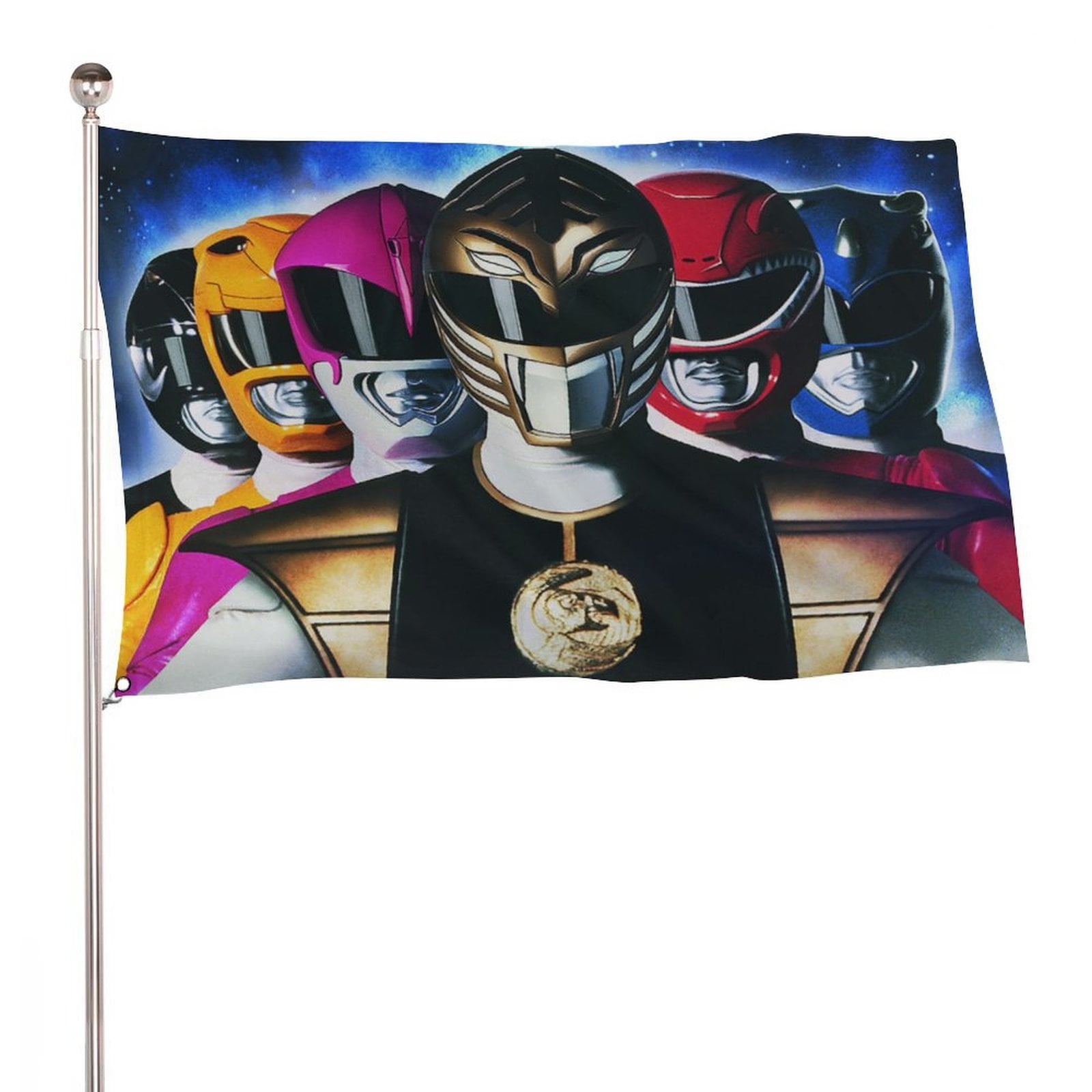 Power Rangers Garden Banner - Double-Sided House Outdoor Flag for Yard ...