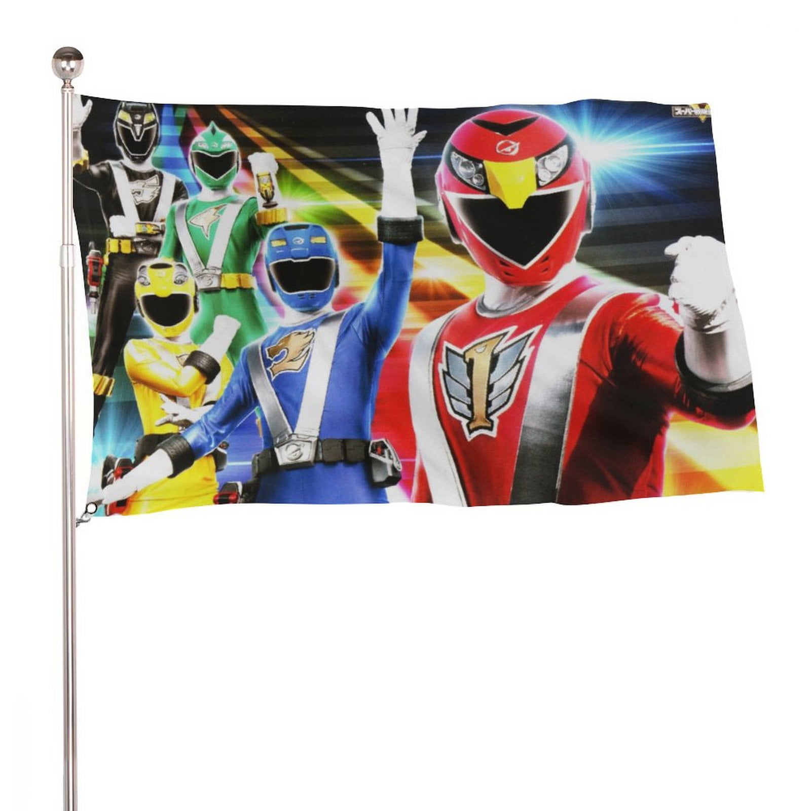 Power Rangers Garden Banner - Double-Sided House Outdoor Flag for Yard ...