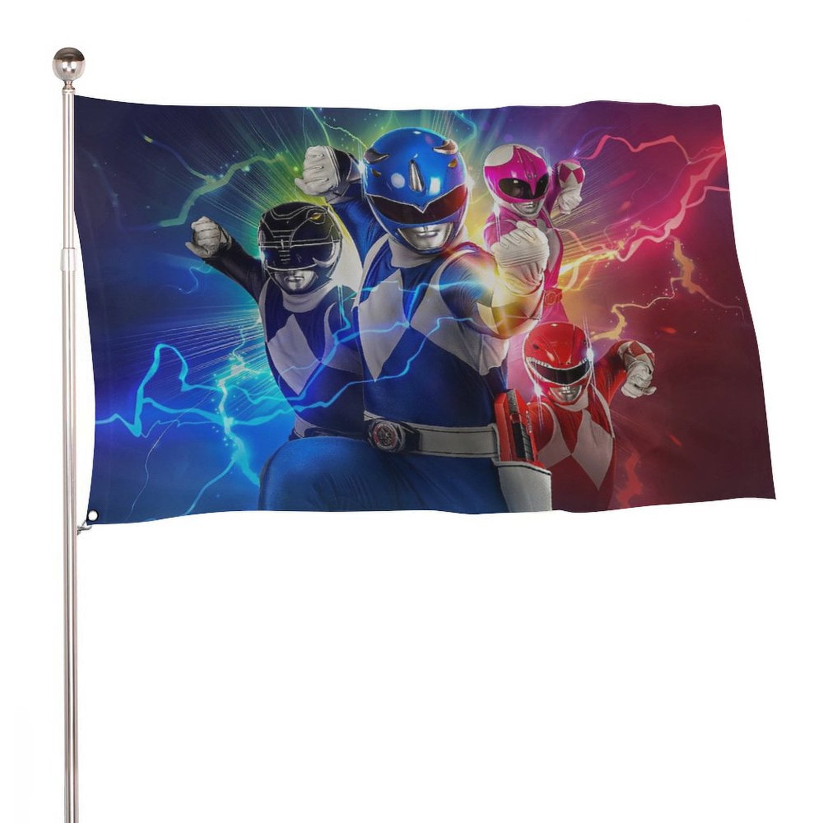 Power Rangers Garden Banner - Double-Sided House Outdoor Flag for Yard ...