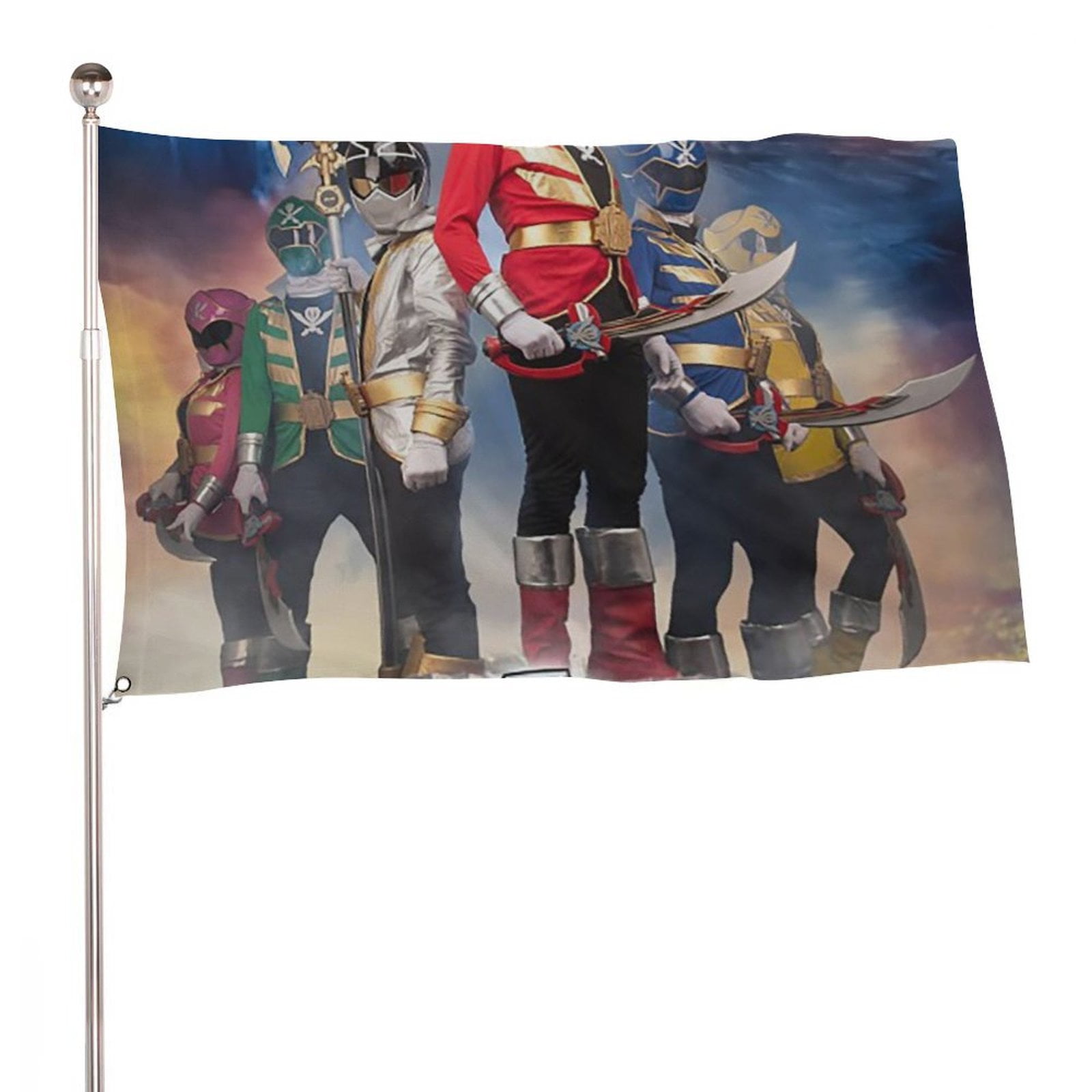 Power Rangers Garden Banner - Double-Sided House Outdoor Flag for Yard ...