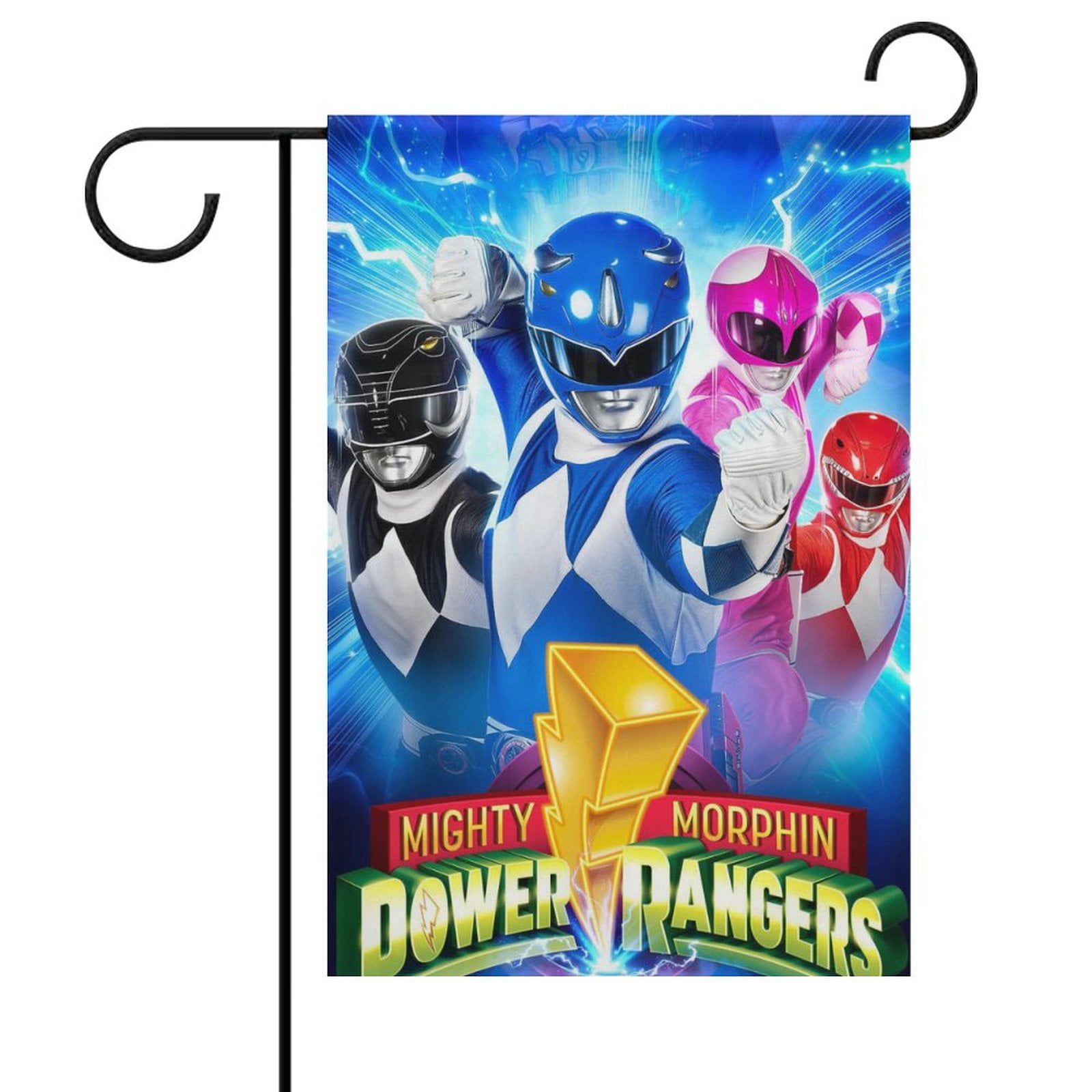 Power Rangers Garden Banner - Double-Sided House Outdoor Flag for Yard ...