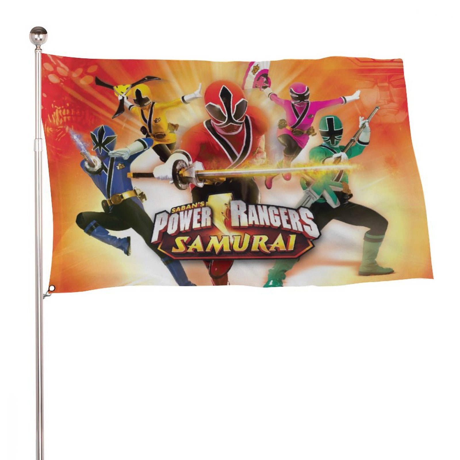 Power Rangers Garden Banner - Double-Sided House Outdoor Flag for Yard ...