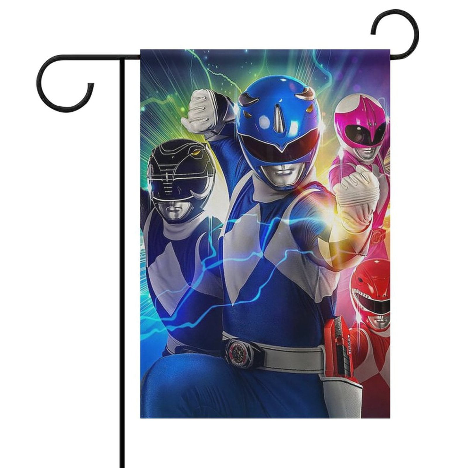 Power Rangers Garden Banner - Double-Sided House Outdoor Flag for Yard ...