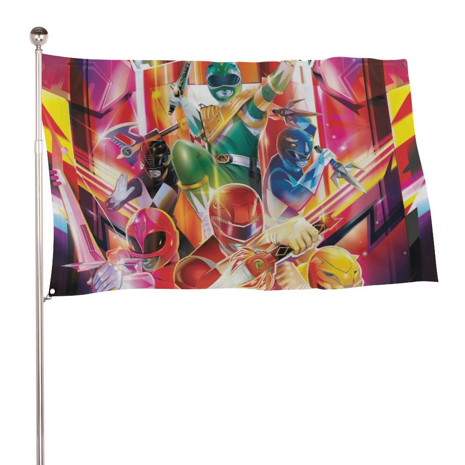 Power Rangers Garden Banner - Double-Sided House Outdoor Flag for Yard ...