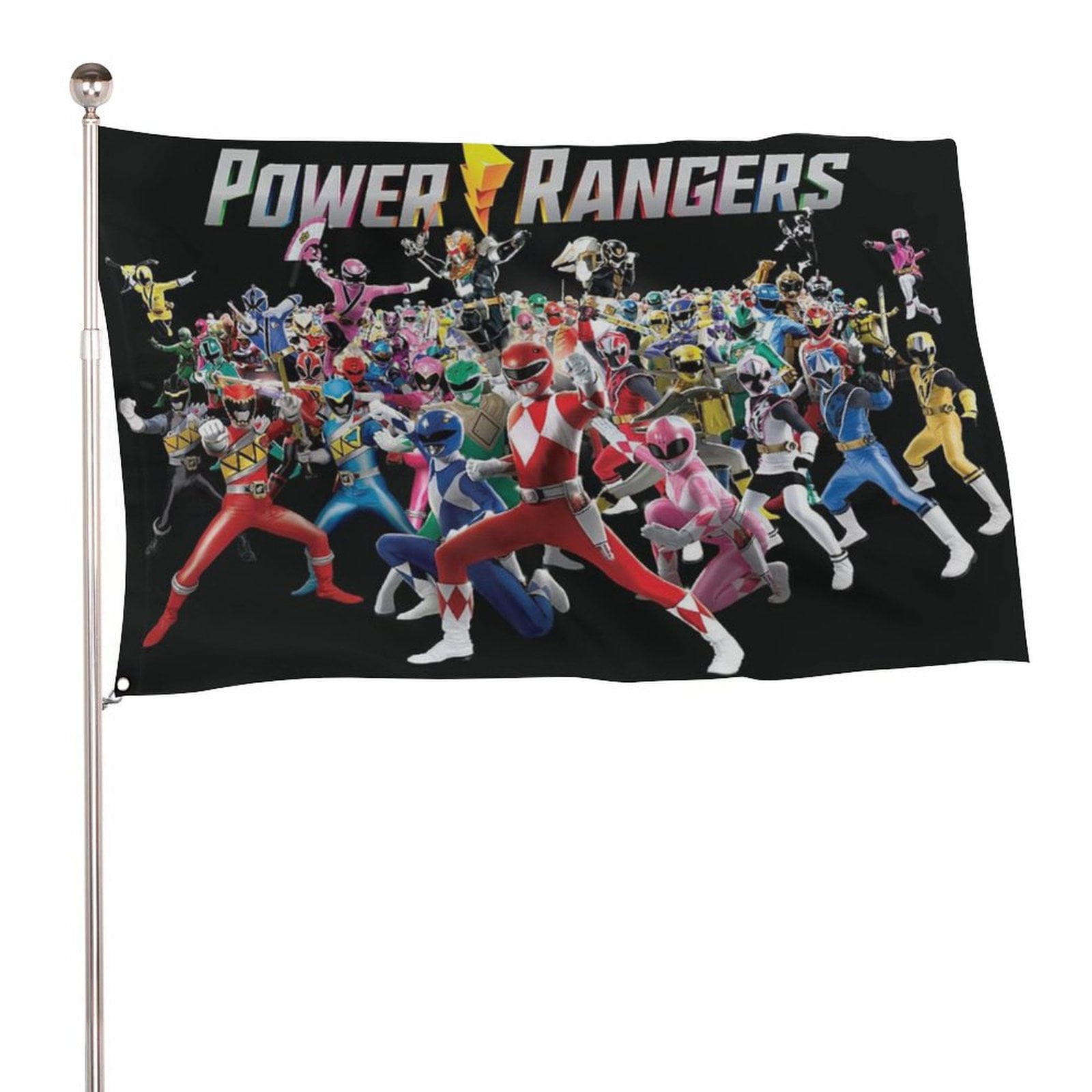 Power Rangers Garden Banner - Double-Sided House Outdoor Flag for Yard ...