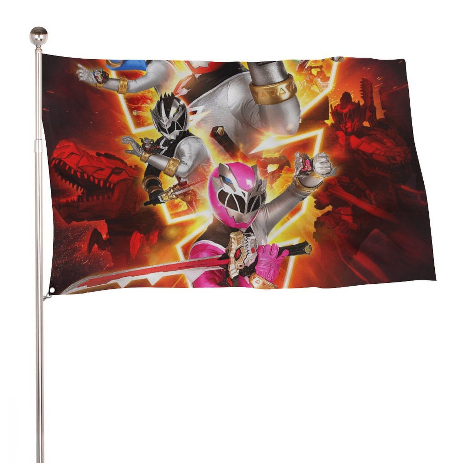 Power Rangers Garden Banner - Double-Sided House Outdoor Flag for Yard ...