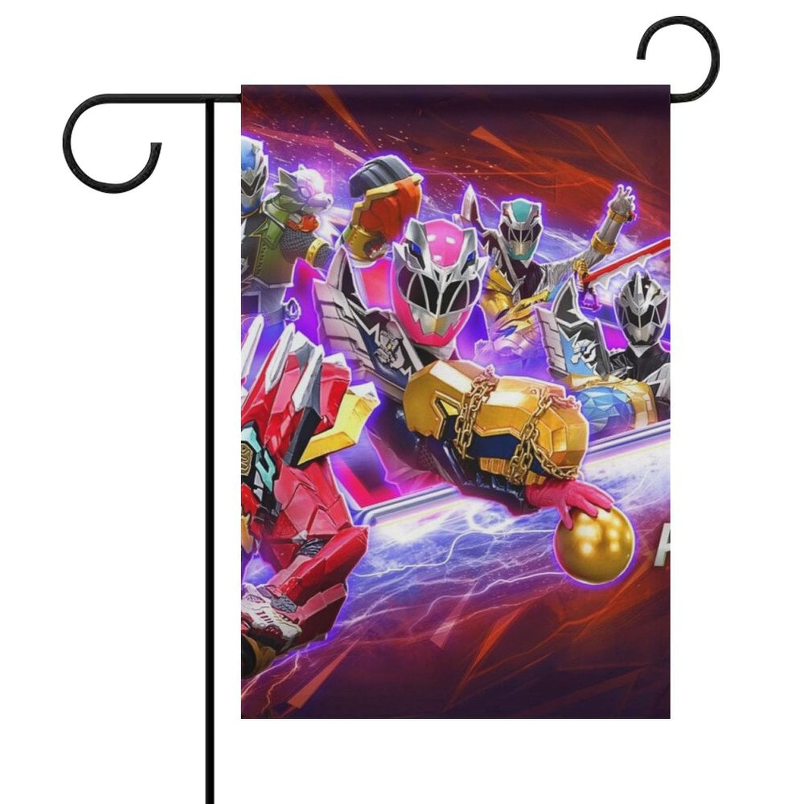 Power Rangers Garden Banner - Double-Sided House Outdoor Flag for Yard ...