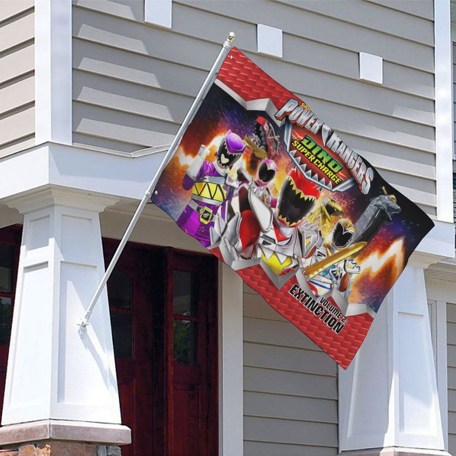 Power Rangers Garden Banner - Double-Sided House Outdoor Flag for Yard ...