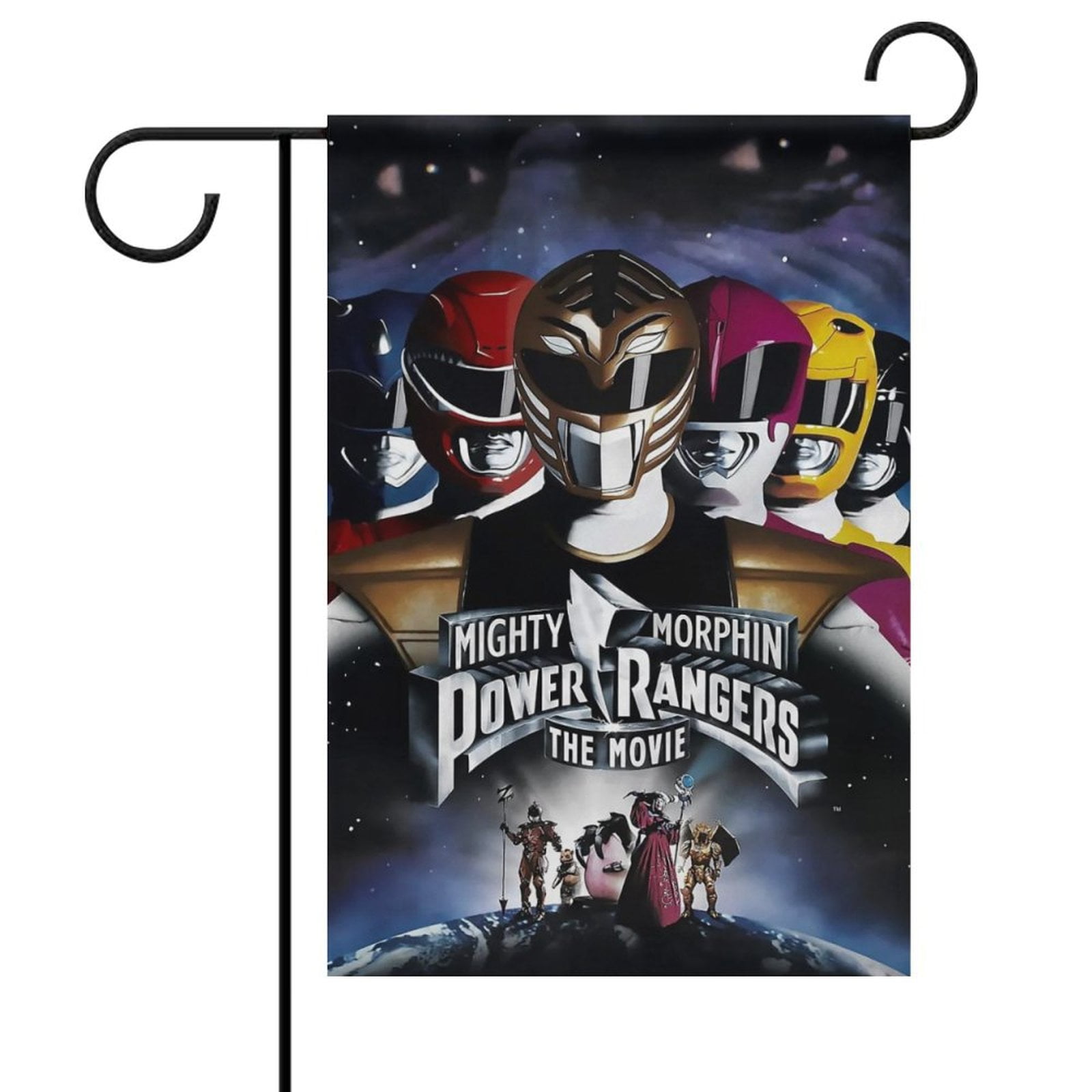 Power Rangers Garden Banner - Double-Sided House Outdoor Flag for Yard ...