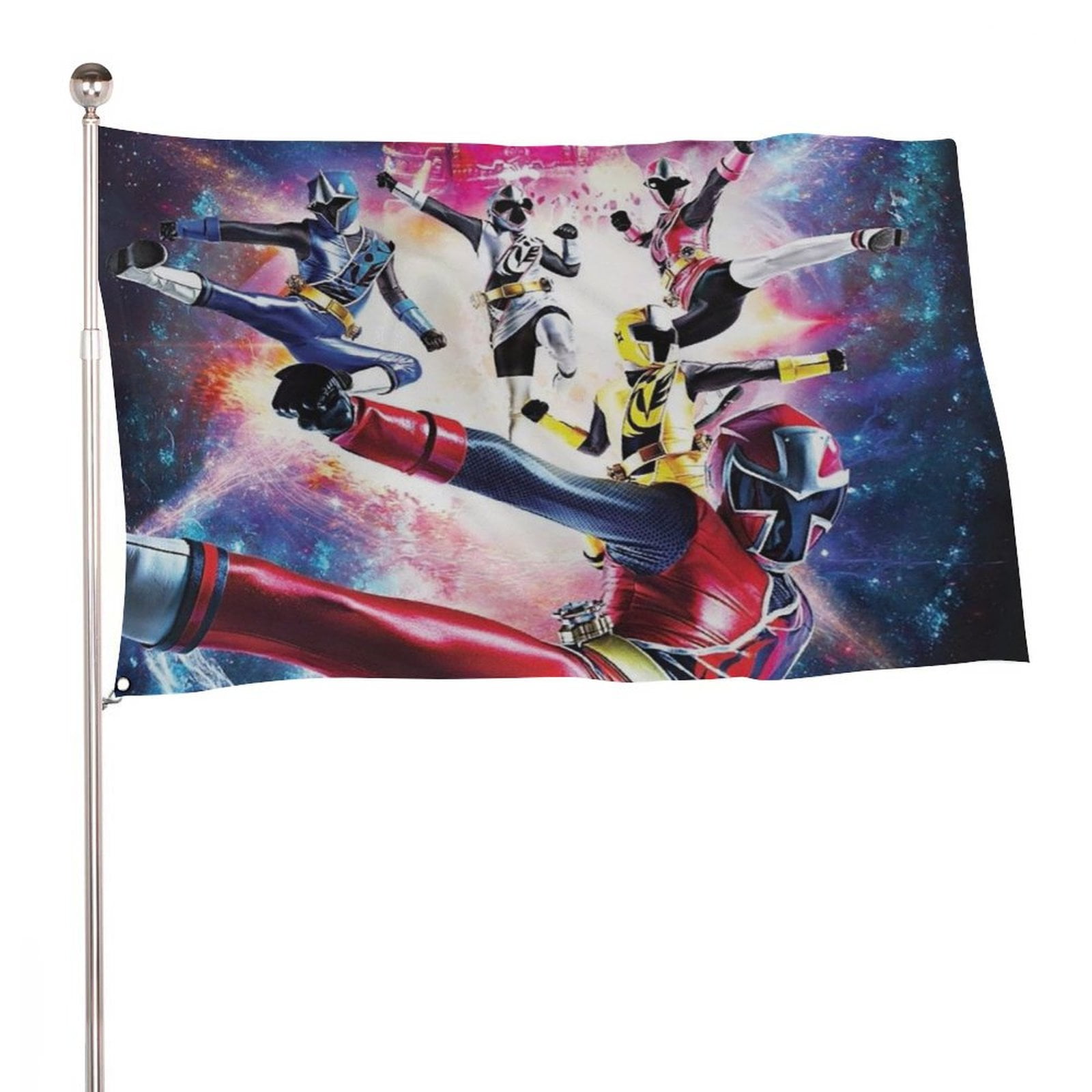 Power Rangers Garden Banner - Double-Sided House Outdoor Flag for Yard ...