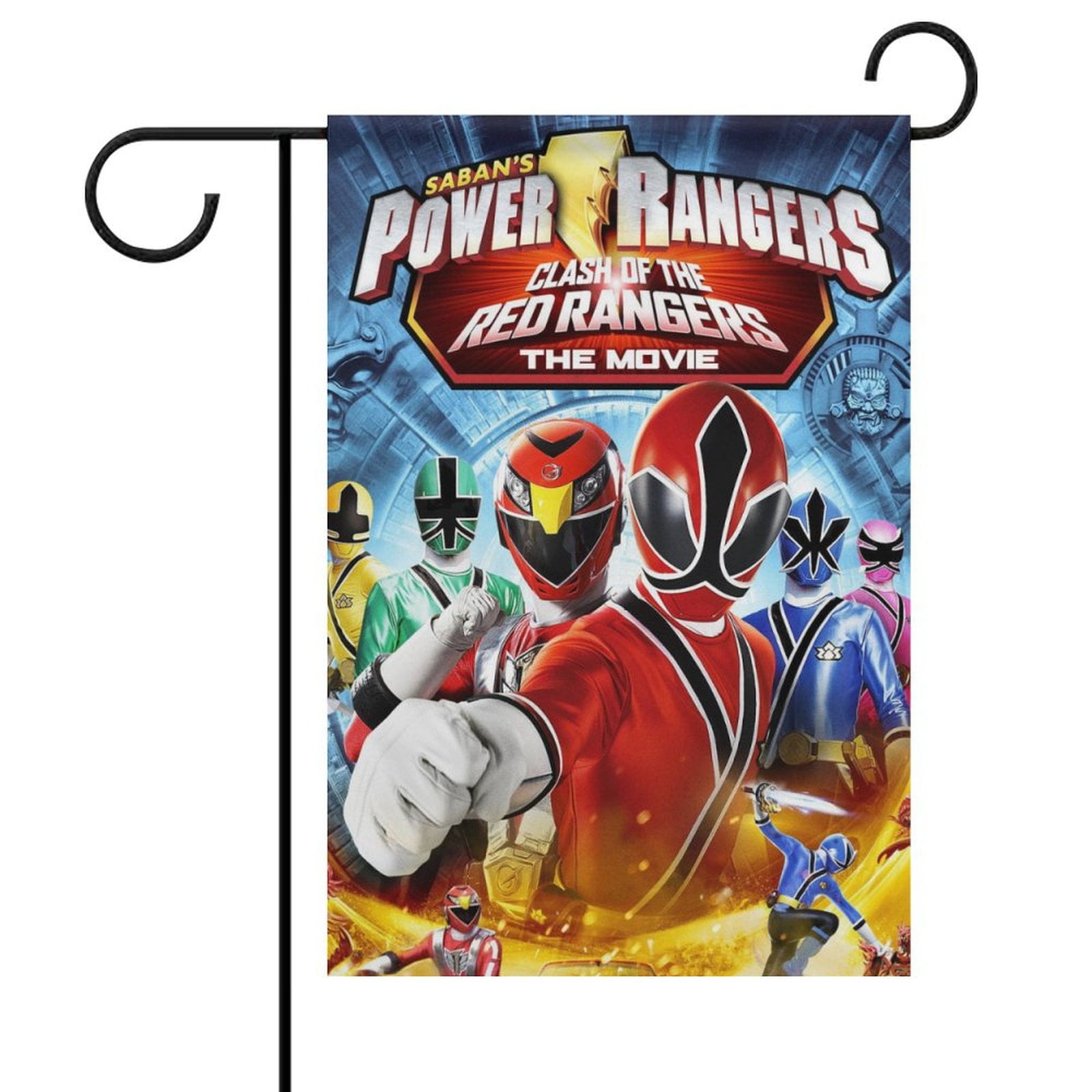 Power Rangers Garden Banner - Double-Sided House Outdoor Flag for Yard ...