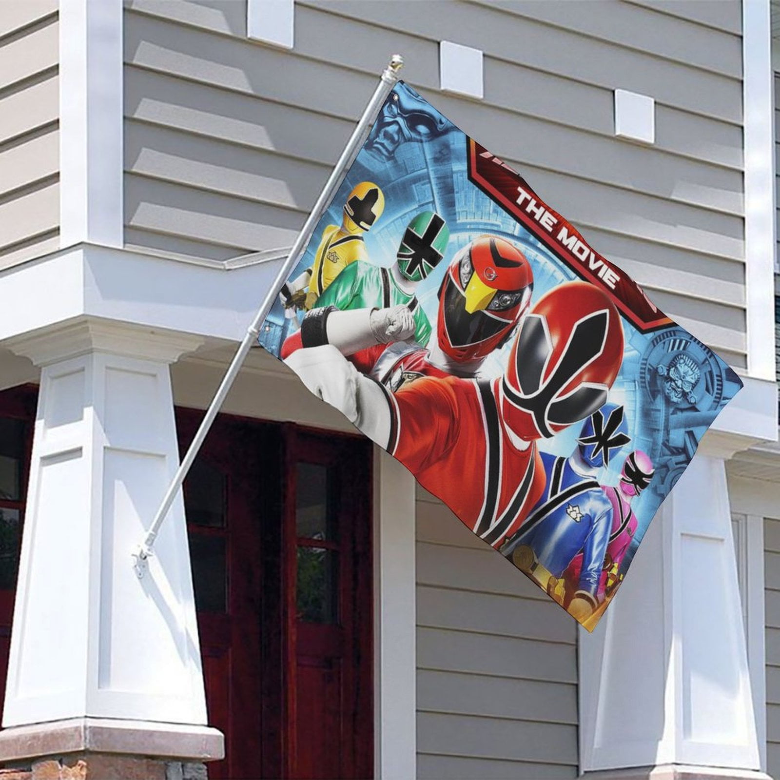 Power Rangers Garden Banner - Double-Sided House Outdoor Flag for Yard ...