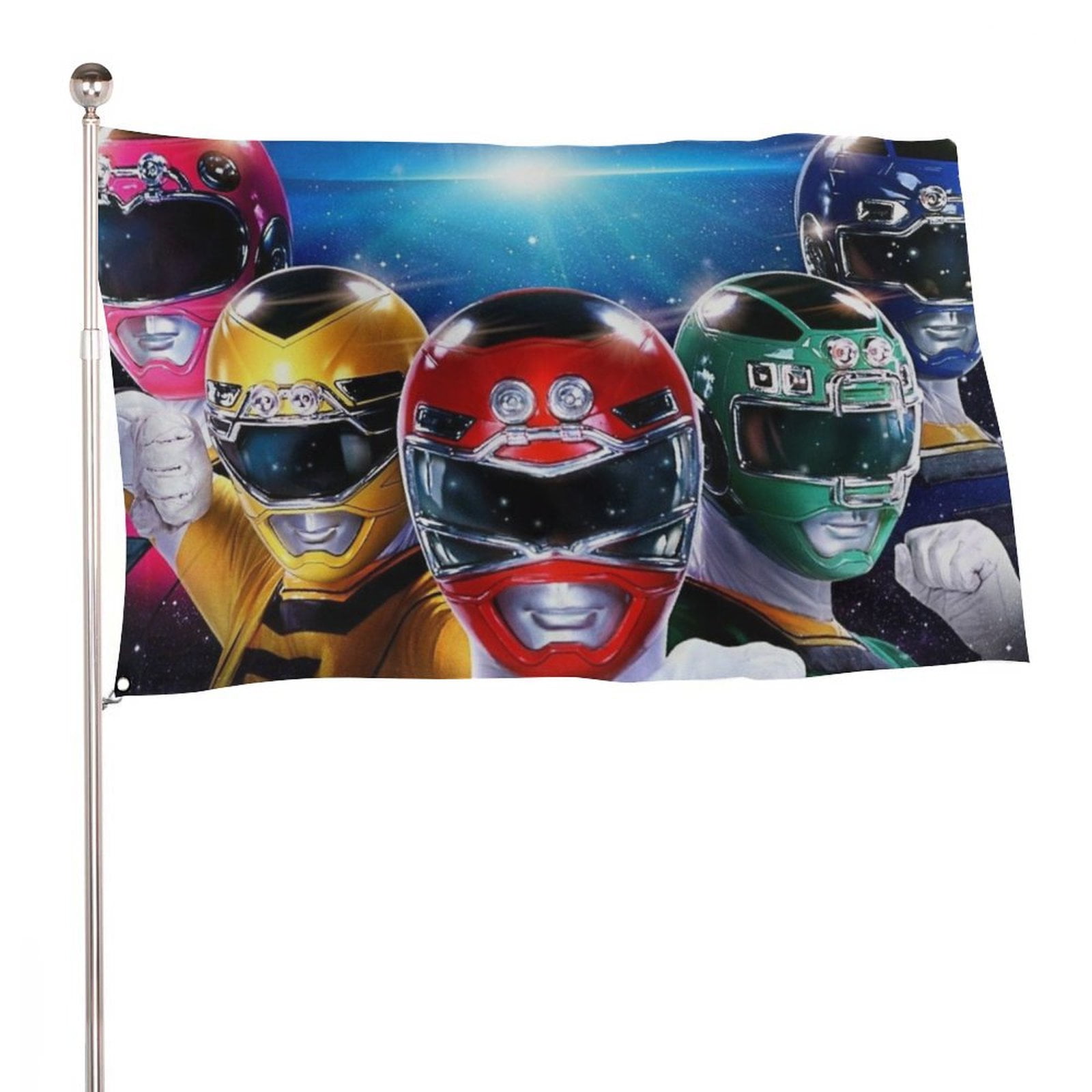 Power Rangers Garden Banner - Double-Sided House Outdoor Flag for Yard ...