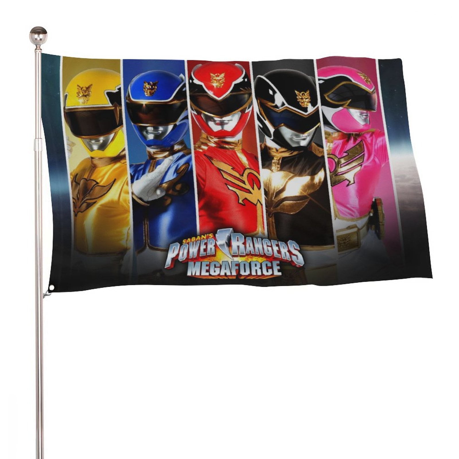 Power Rangers Garden Banner - Double-Sided House Outdoor Flag for Yard ...