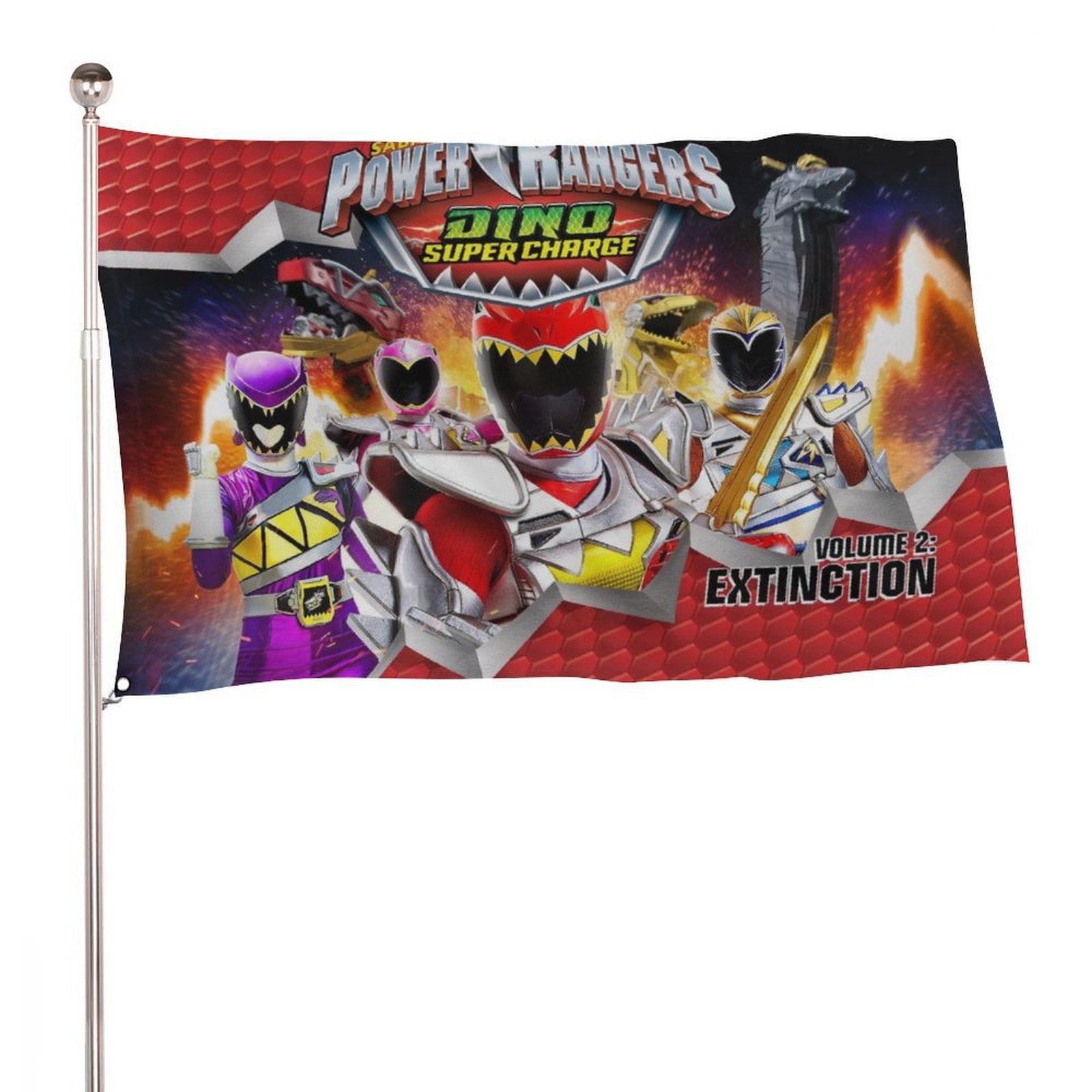 Power Rangers Garden Banner - Double-Sided House Outdoor Flag for Yard ...