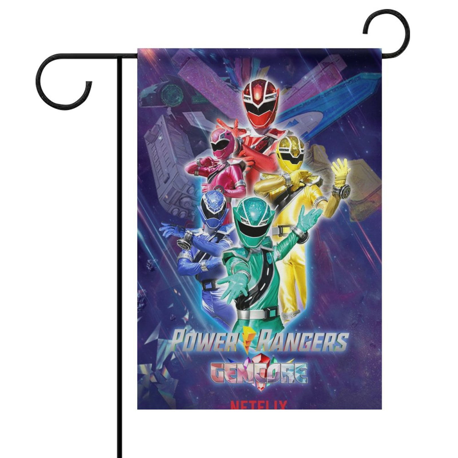 Power Rangers Garden Banner - Double-Sided House Outdoor Flag for Yard ...