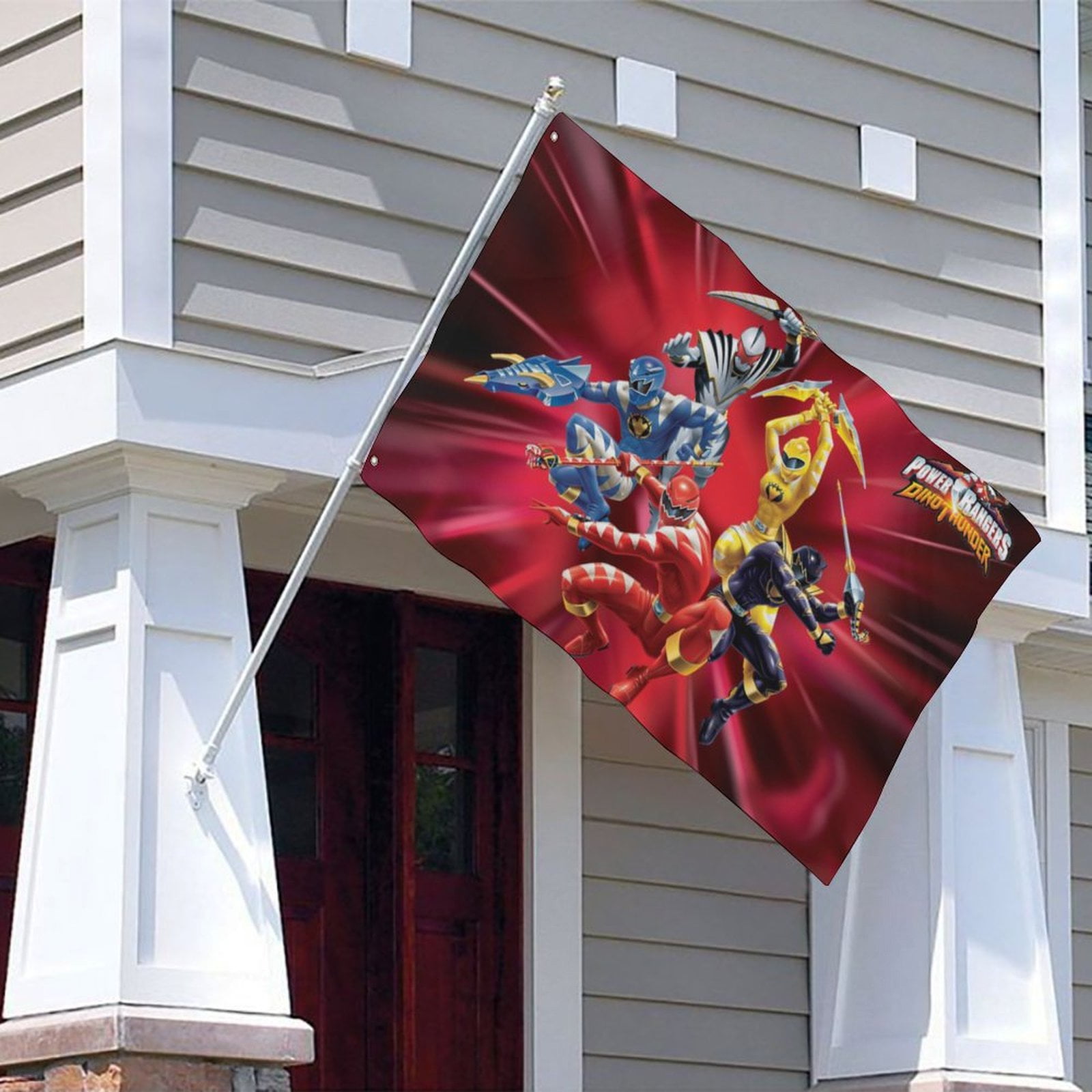 Power Rangers Garden Banner - Double-Sided House Outdoor Flag for Yard ...
