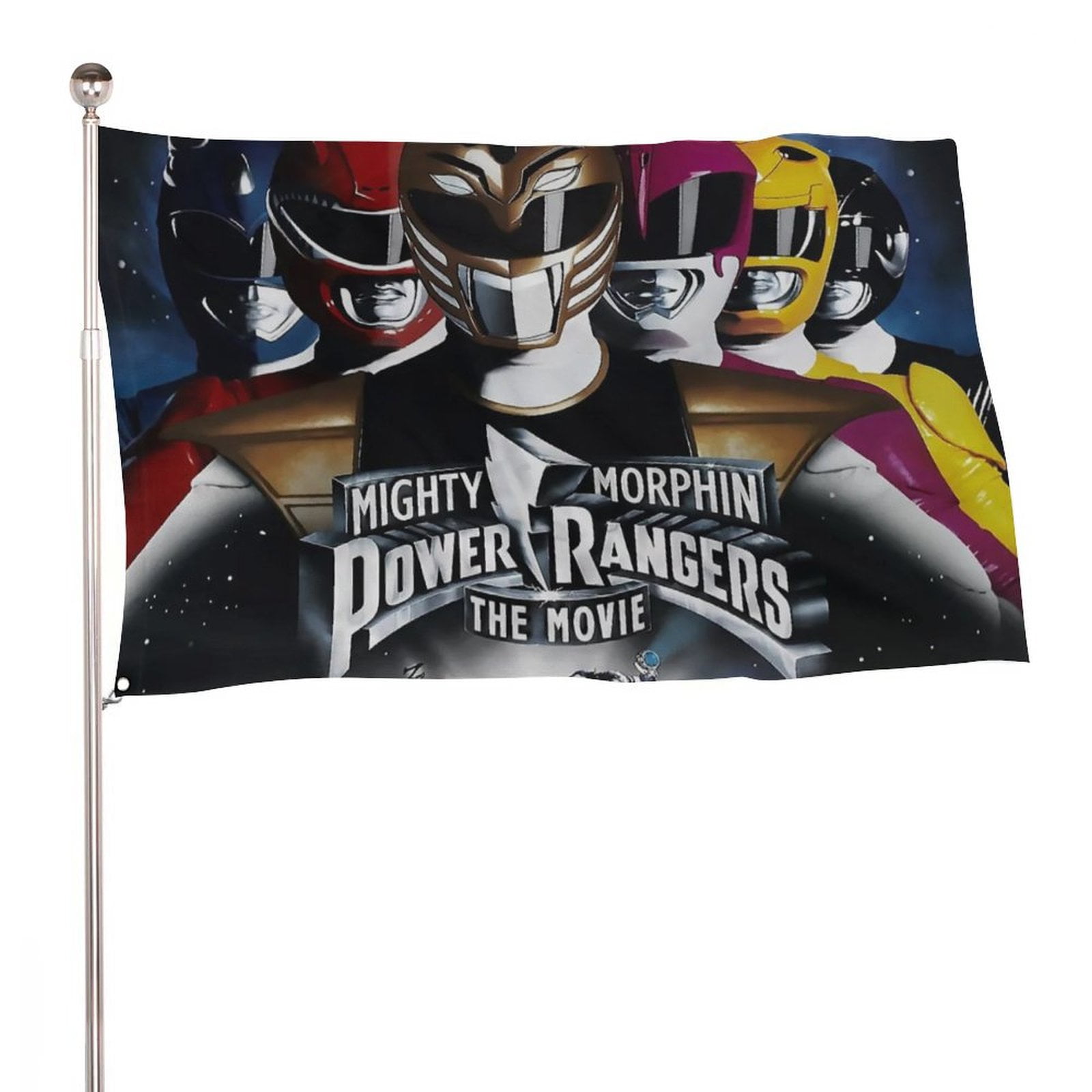 Power Rangers Garden Banner - Double-Sided House Outdoor Flag for Yard ...