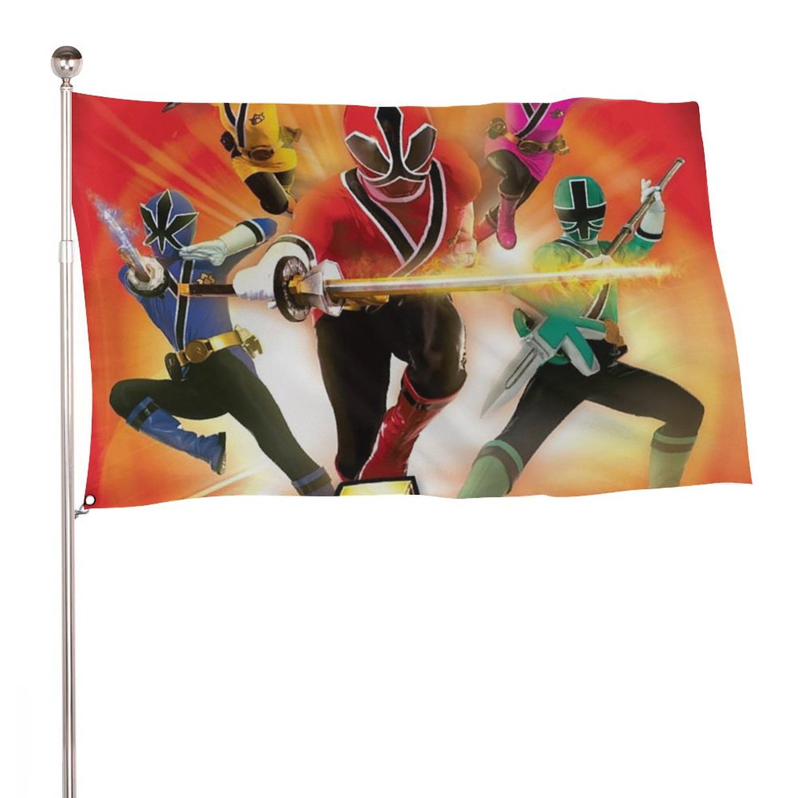 Power Rangers Garden Banner - Double-Sided House Outdoor Flag for Yard ...