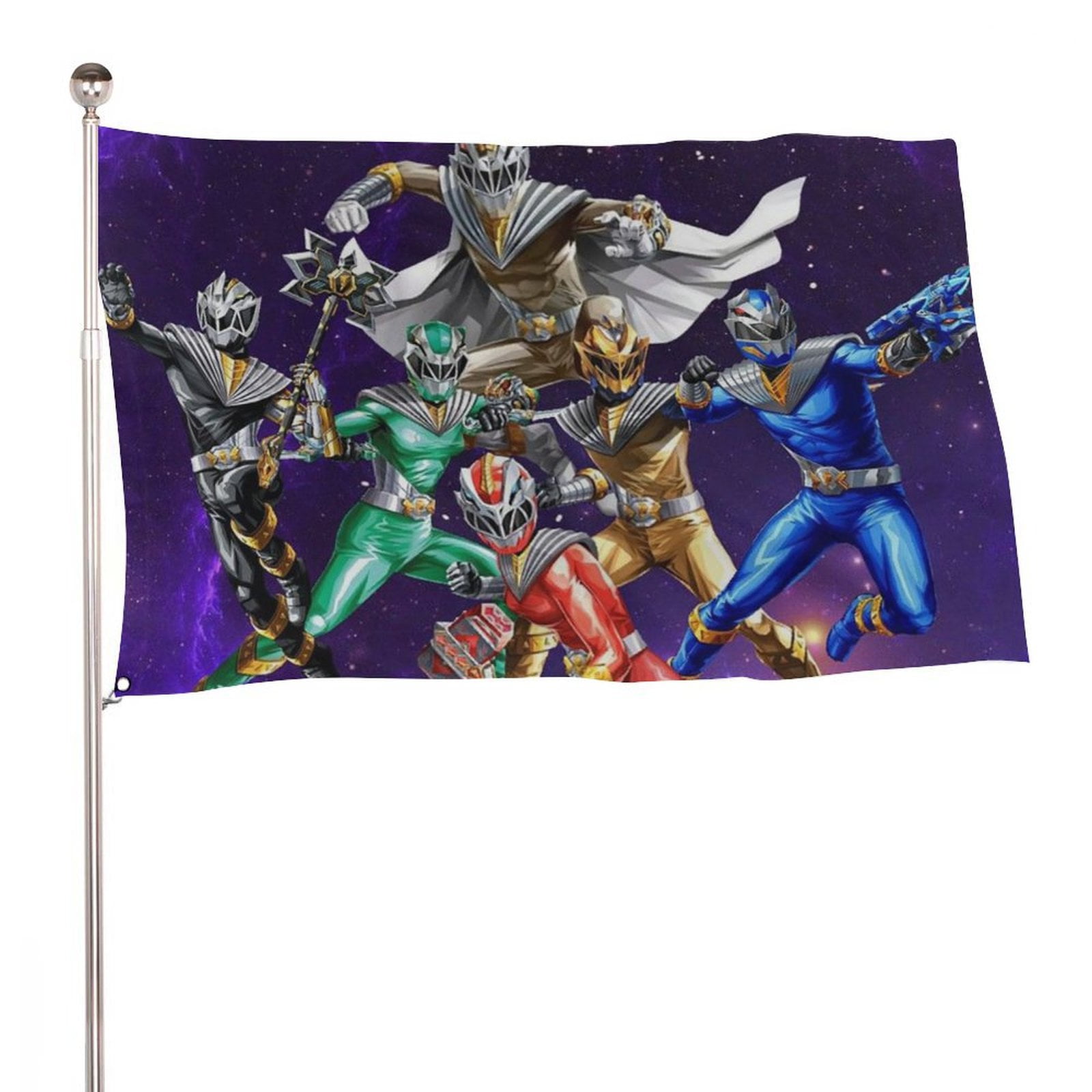Power Rangers Garden Banner - Double-Sided House Outdoor Flag for Yard ...