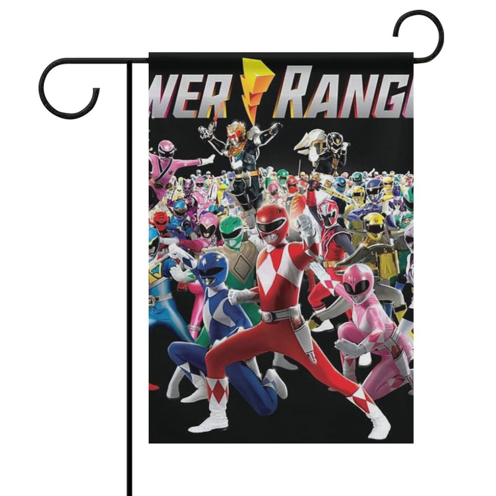 Power Rangers Garden Banner - Double-Sided House Outdoor Flag for Yard ...