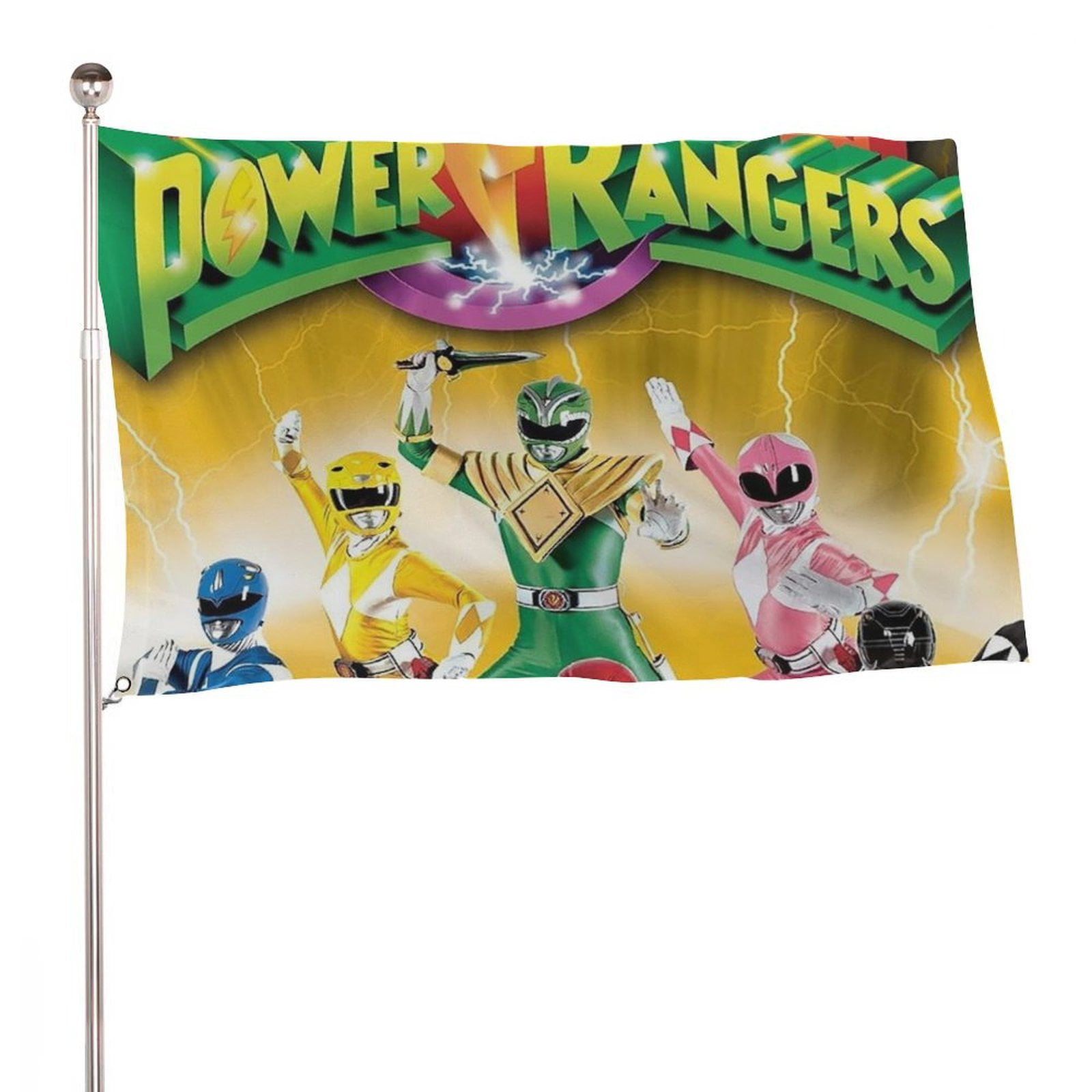 Power Rangers Garden Banner - Double-Sided House Outdoor Flag for Yard ...