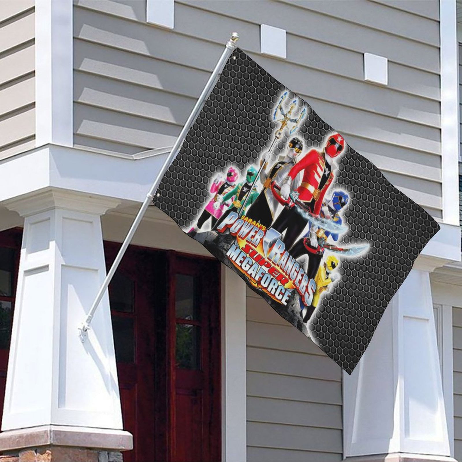 Power Rangers Garden Banner - Double-Sided House Outdoor Flag for Yard ...