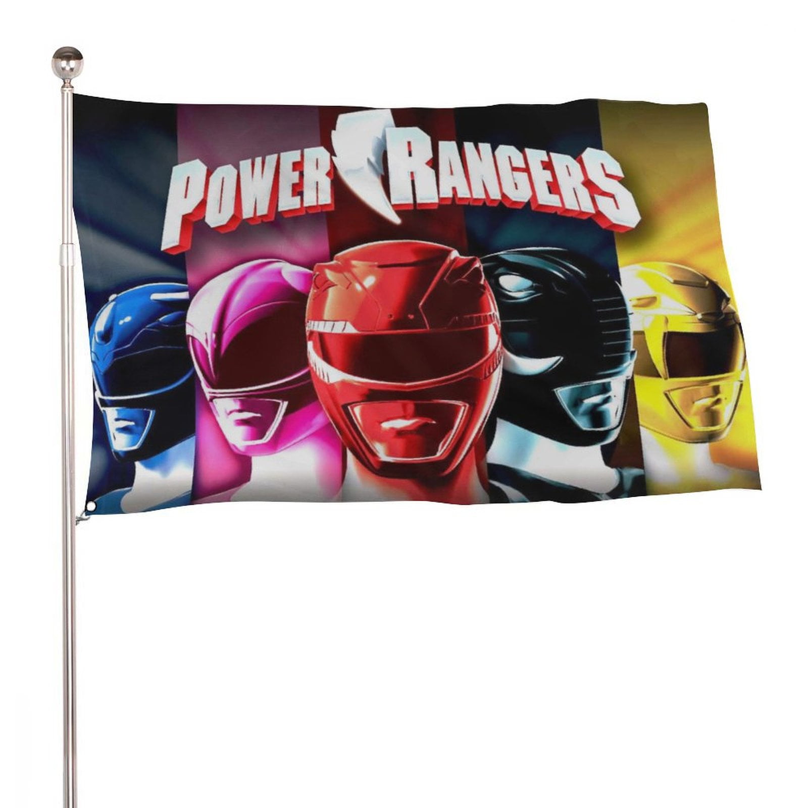 Power Rangers Garden Banner - Double-Sided House Outdoor Flag for Yard ...