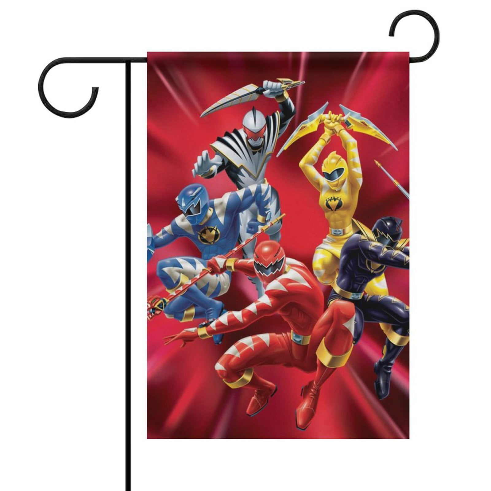 Power Rangers Garden Banner - Double-Sided House Outdoor Flag for Yard ...