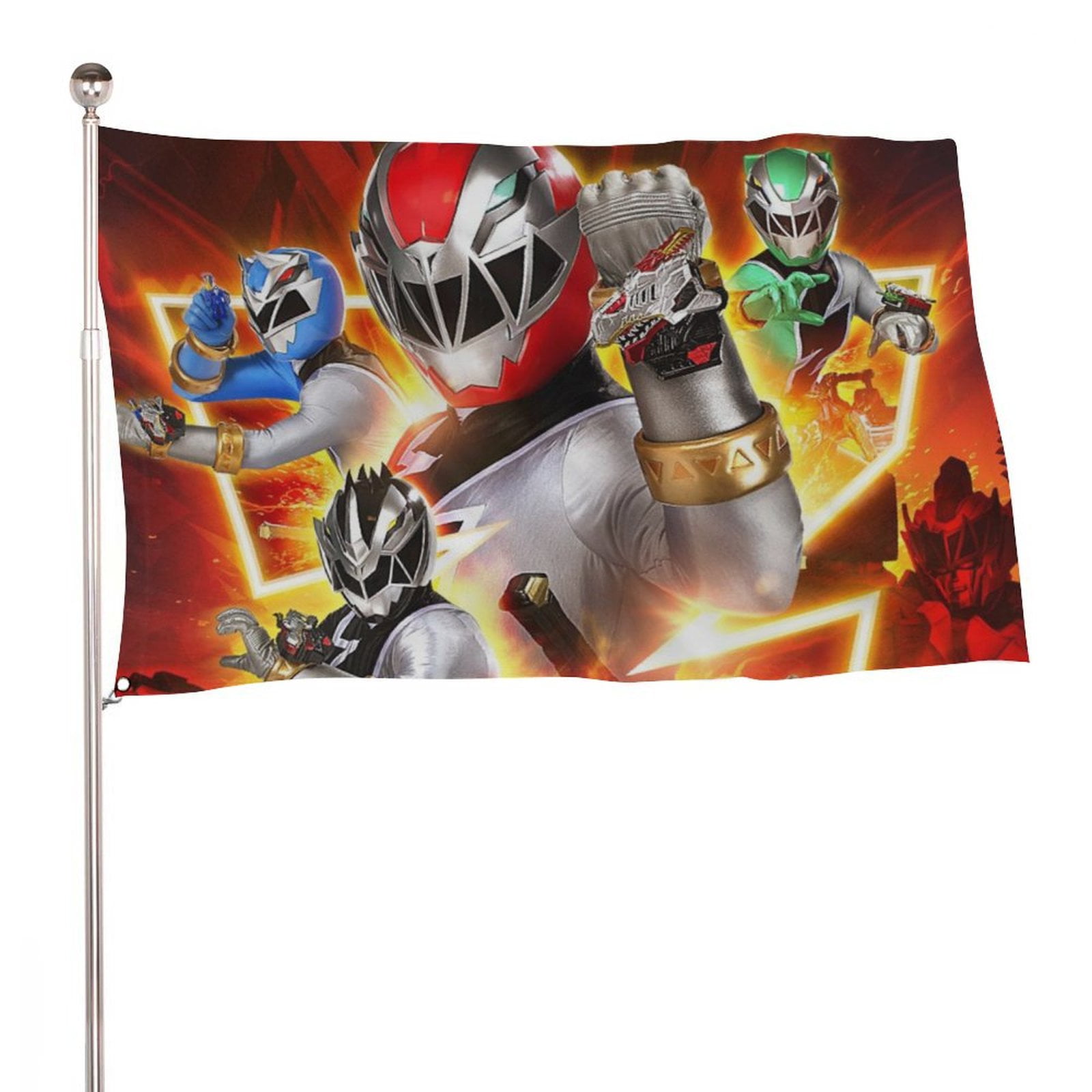 Power Rangers Garden Banner - Double-Sided House Outdoor Flag for Yard ...