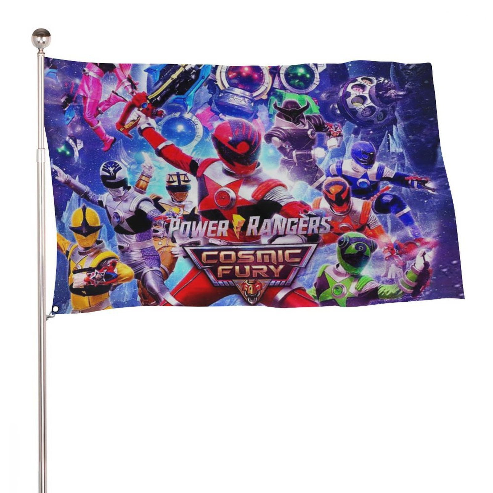 Power Rangers Garden Banner - Double-Sided House Outdoor Flag for Yard ...